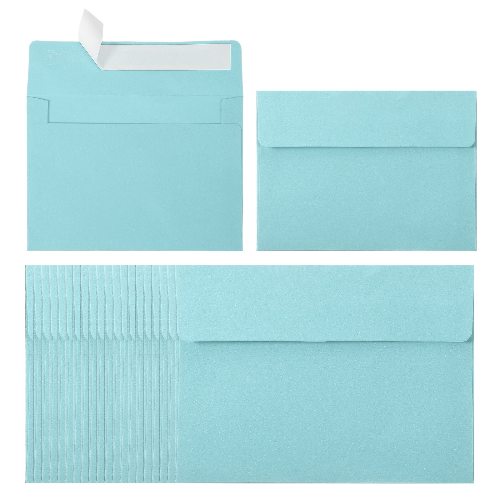 Uxcell 24ack A2 Envelopes, Self Seal Light Blue Invitation Envelopes ...