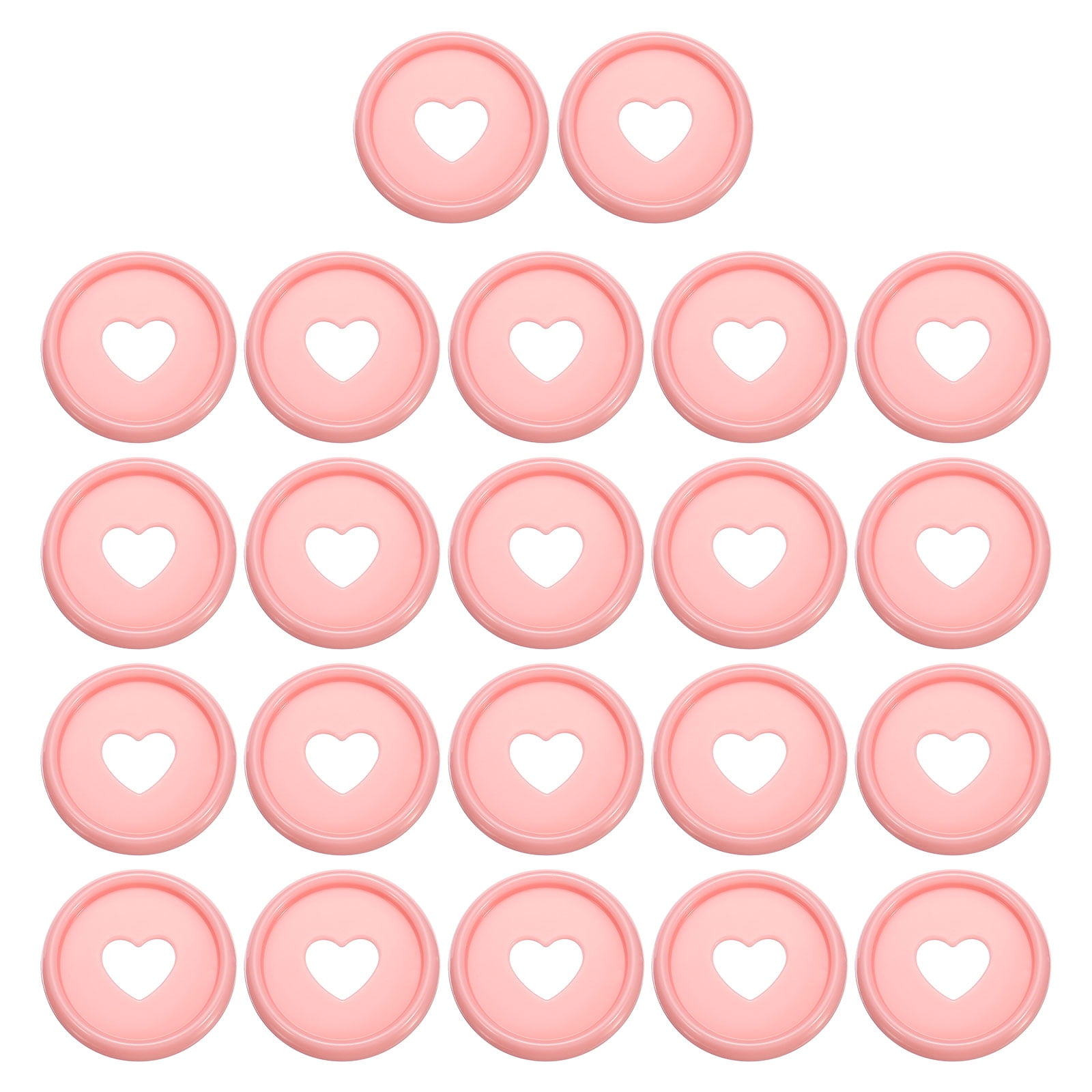 Uxcell 24mm Plastic Book Binding Discs Discbound Expansion Discs Heart ...