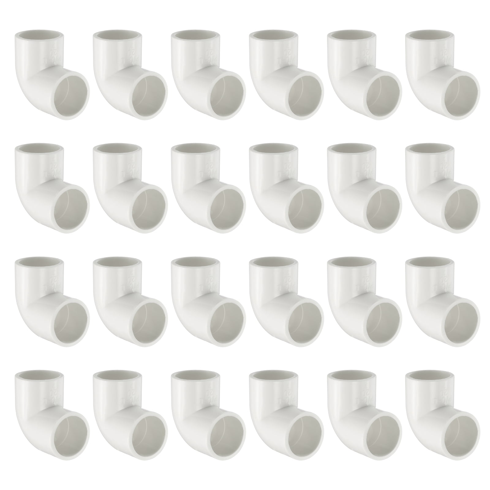 Uxcell 24pcs 1/2" 90 Degree Elbow Pipe Fittings, Furniture Construction ...