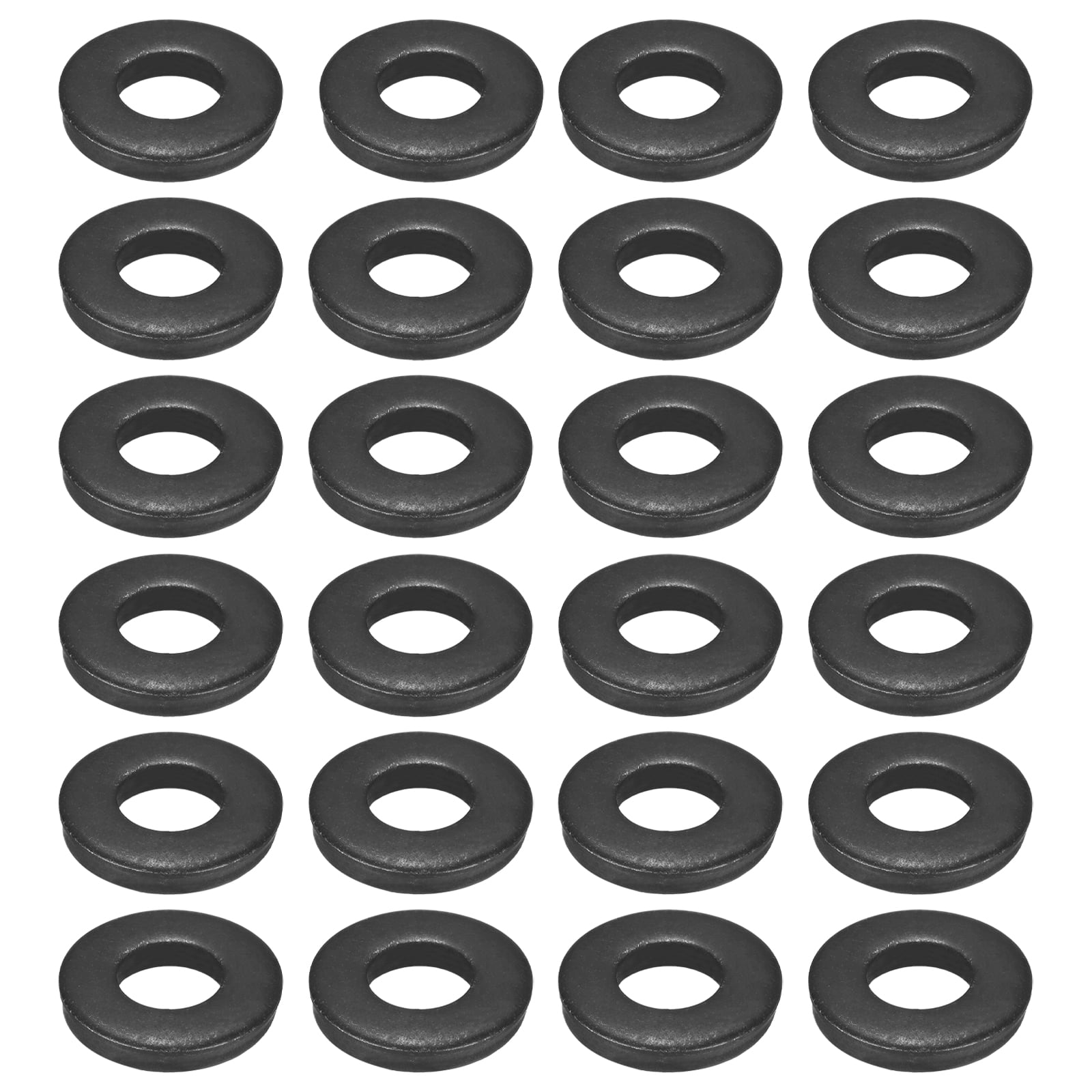 Uxcell 24pcs 5/8" Black Flat Washer for M16 Screw, Steel Metal Washers ...