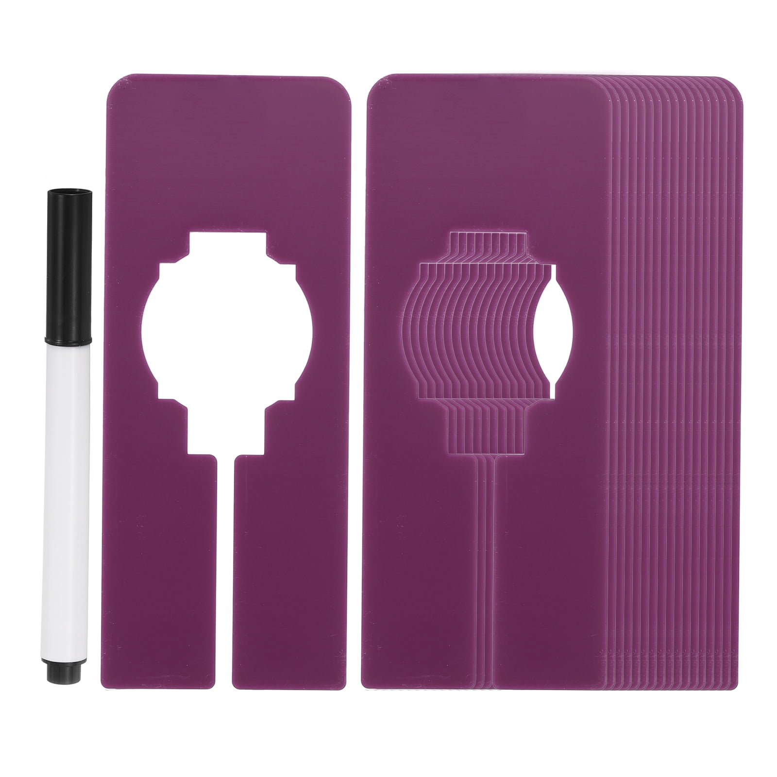 Uxcell 24pcs Clothes Dividers, Clothing Rack Rectangle Dividers with ...