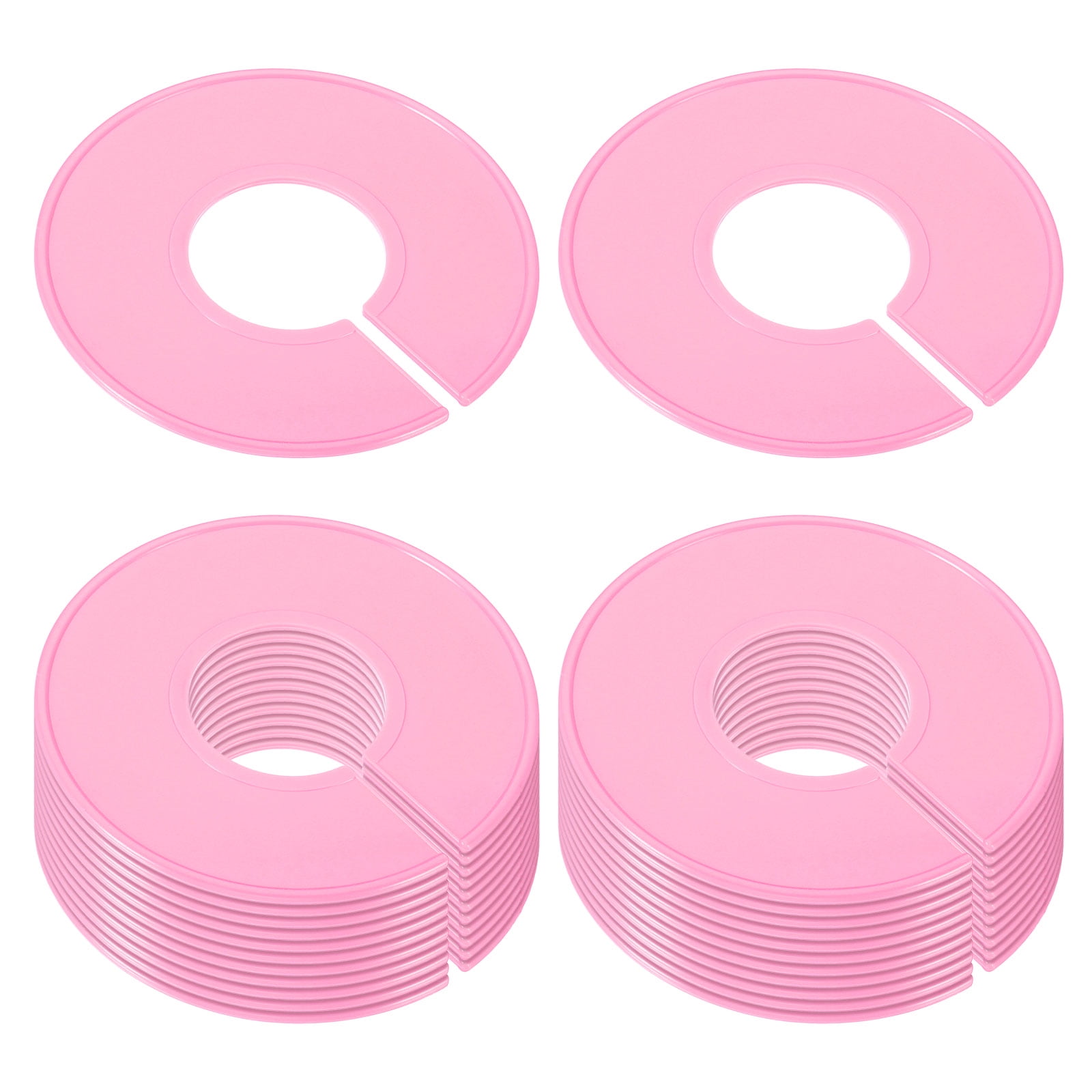 Uxcell 24pcs Clothes Dividers, Clothing Rack Size Dividers Round ...