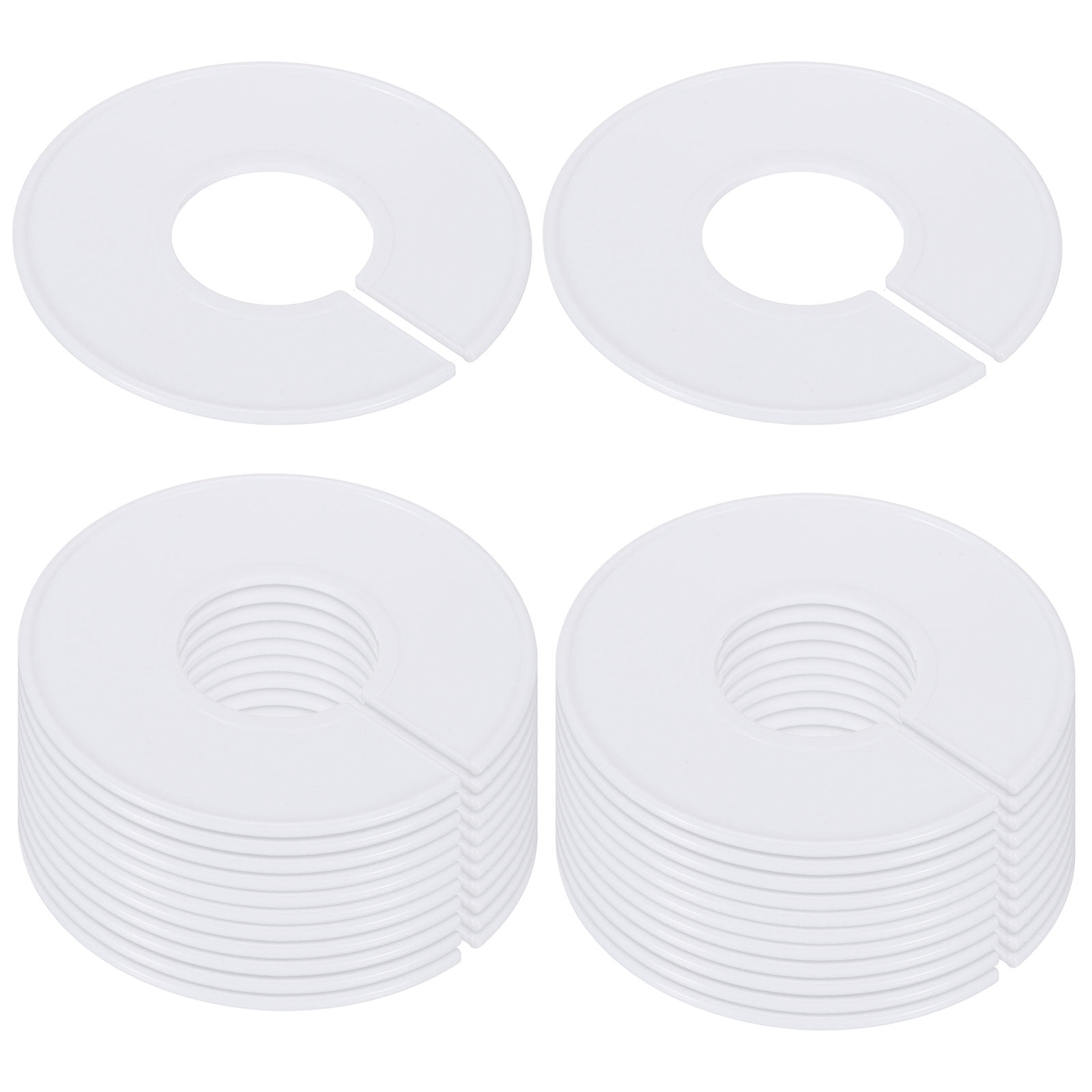 Uxcell 24pcs Clothes Dividers, Clothing Rack Size Dividers Round ...