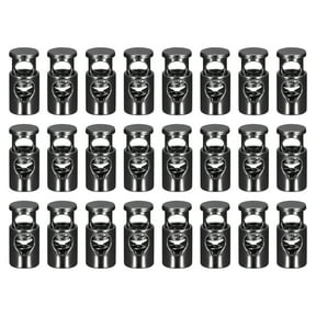 Uxcell 12pcs Double Hole Spring Loaded Elastic Drawstring Rope Cord ...