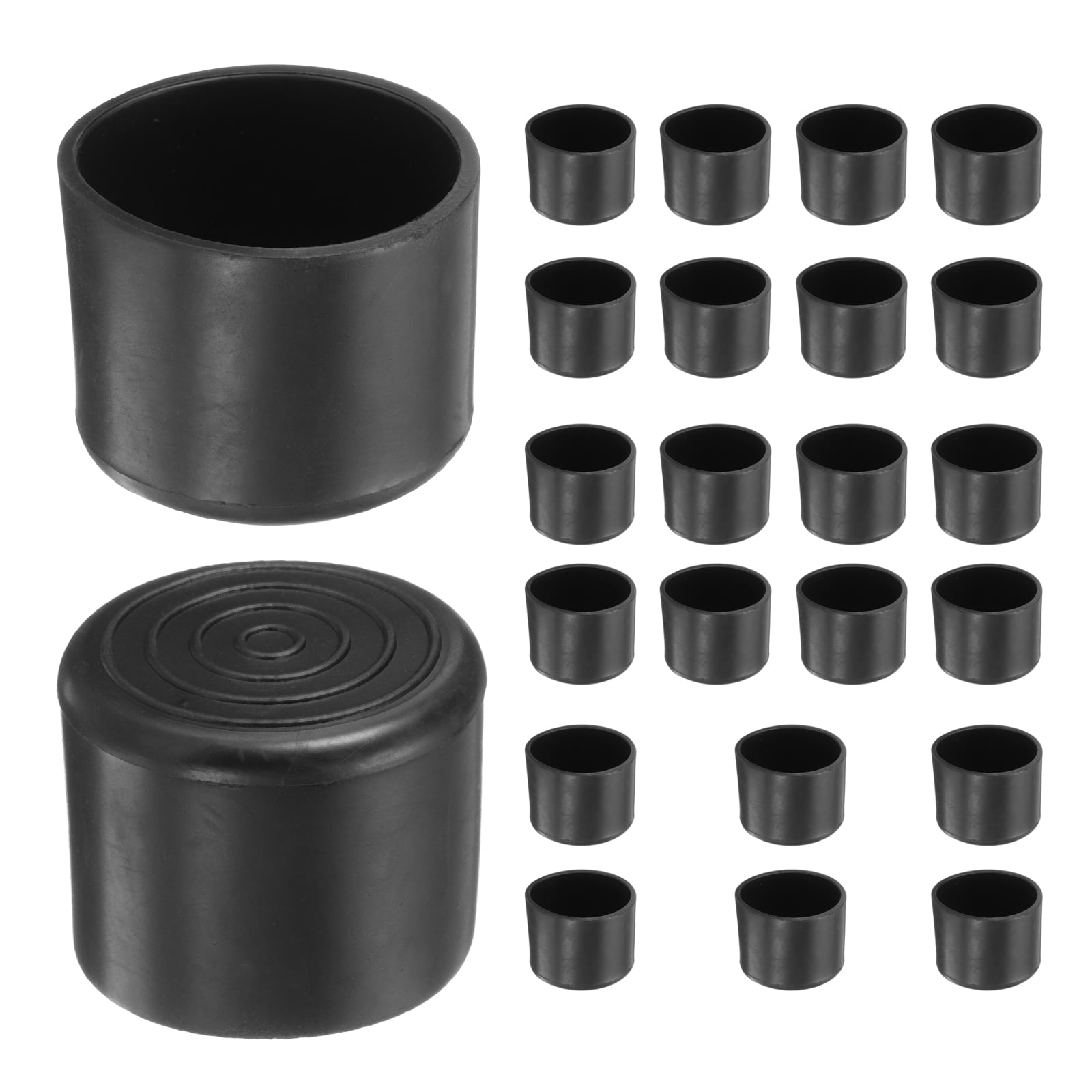 Uxcell 24Pcs Round Chair Leg Caps 1.4 Inch Chair Feet Covers for ...