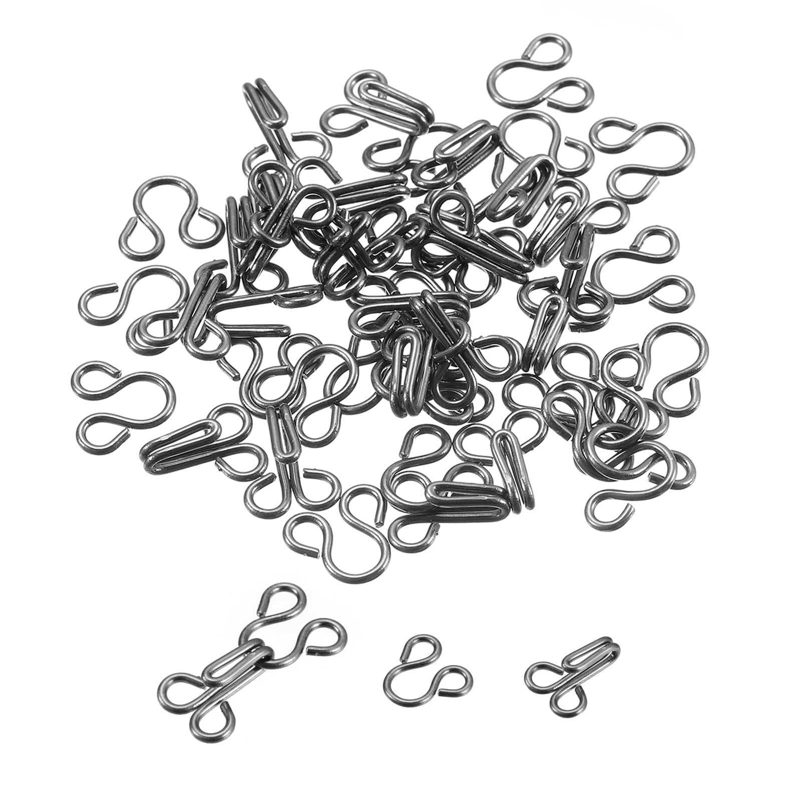 Uxcell 24pcs Sewing Hooks and Eyes Closure for Clothes Trousers Skirt ...