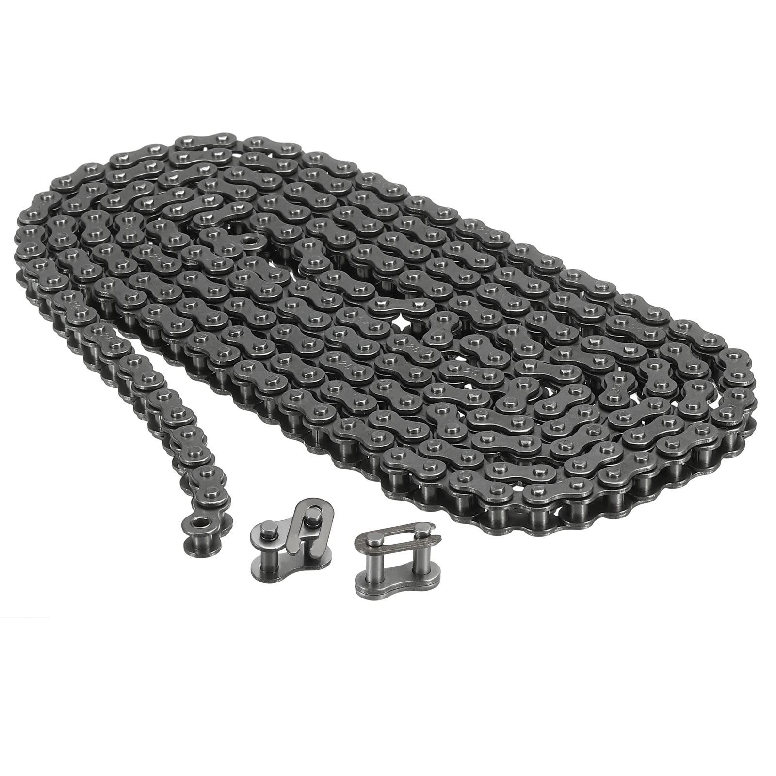 Uxcell #25/04C-1 Roller Chain 5 Feet 1/4" Pitch Carbon Steel Roller ...
