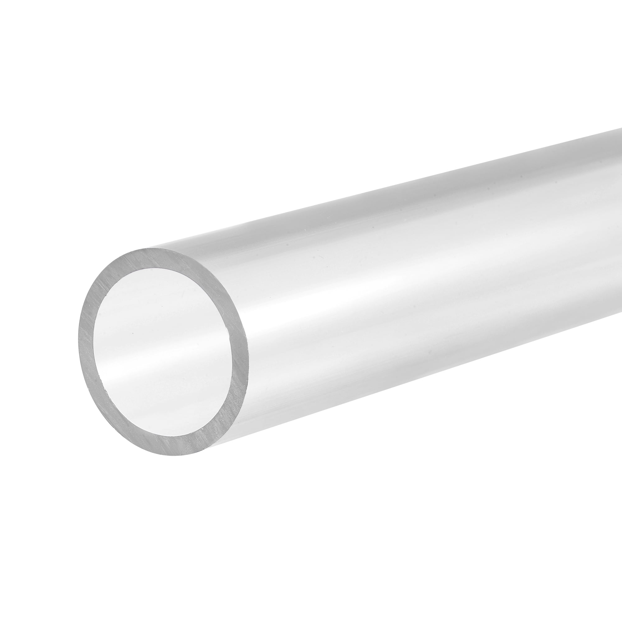 Uxcell 25.6mm ID 32mm OD 0.3 m Transparent PVC Rigid Round Pipe High ...