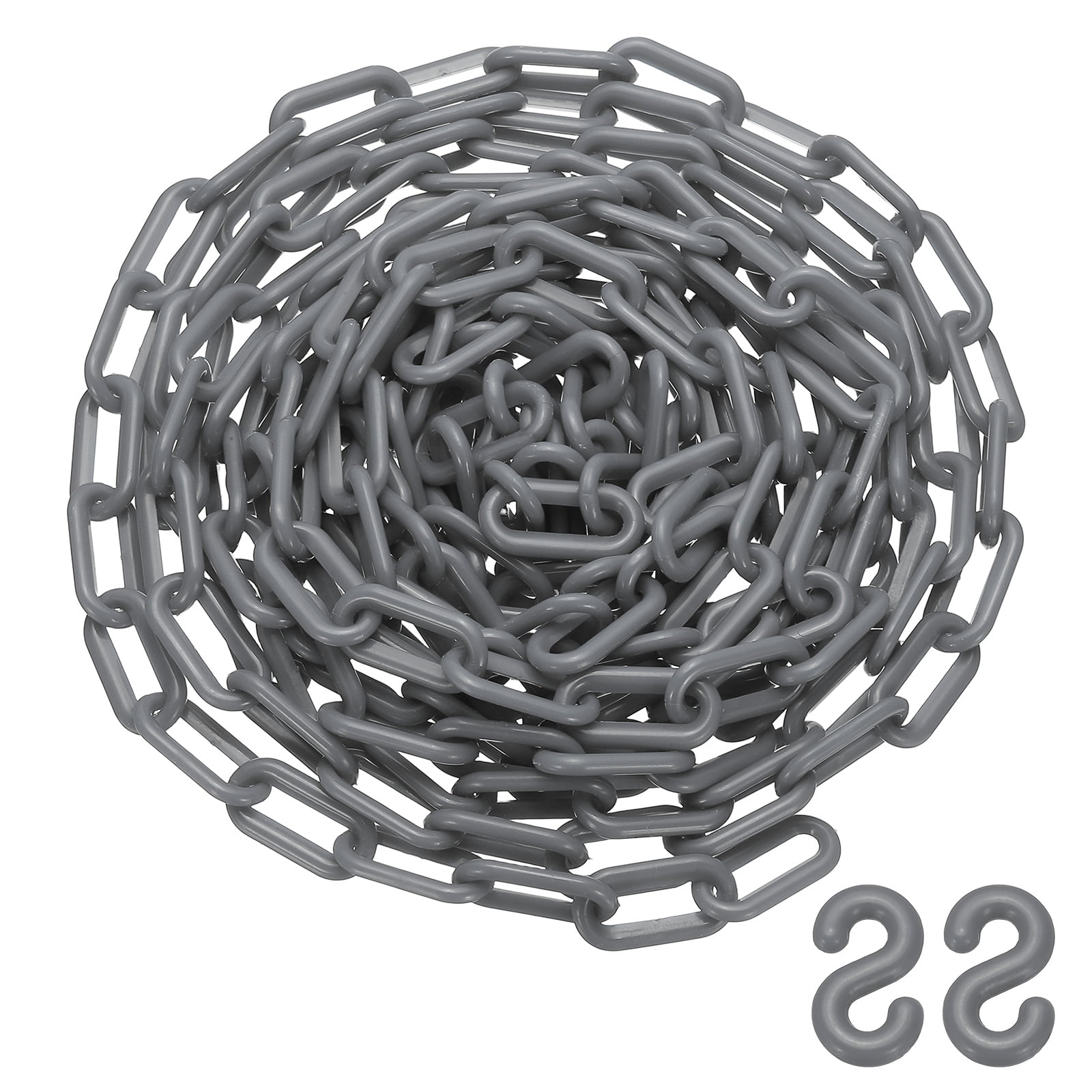 Uxcell 25 Feet Plastic Chain Link, Safety Barrier Chain Lightweight 1x2 ...
