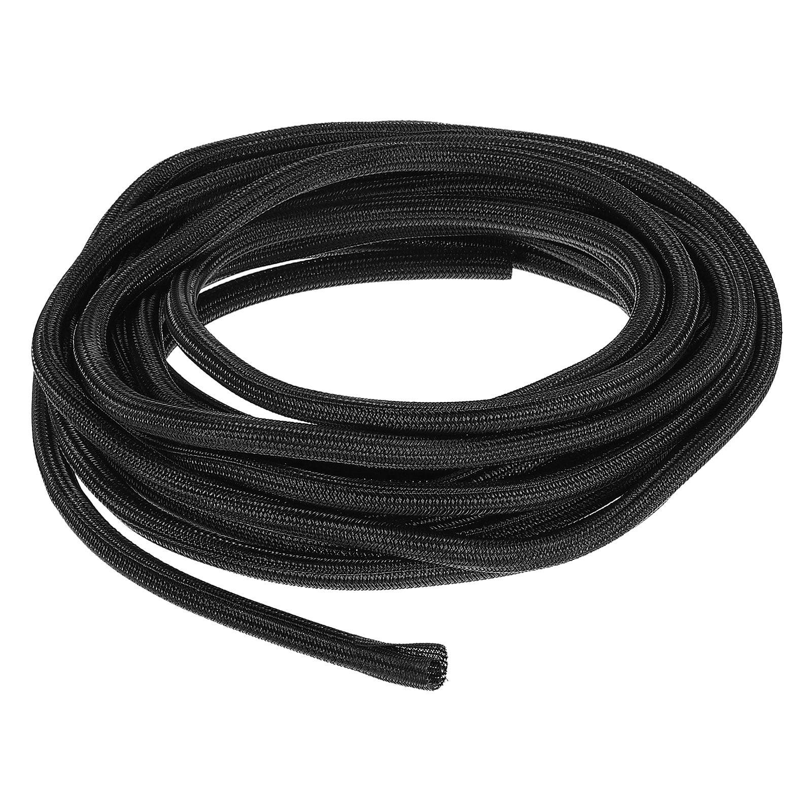 Uxcell 25 Ft - 3/8 in Expandable Braided Cable Sleeving, PET Split ...