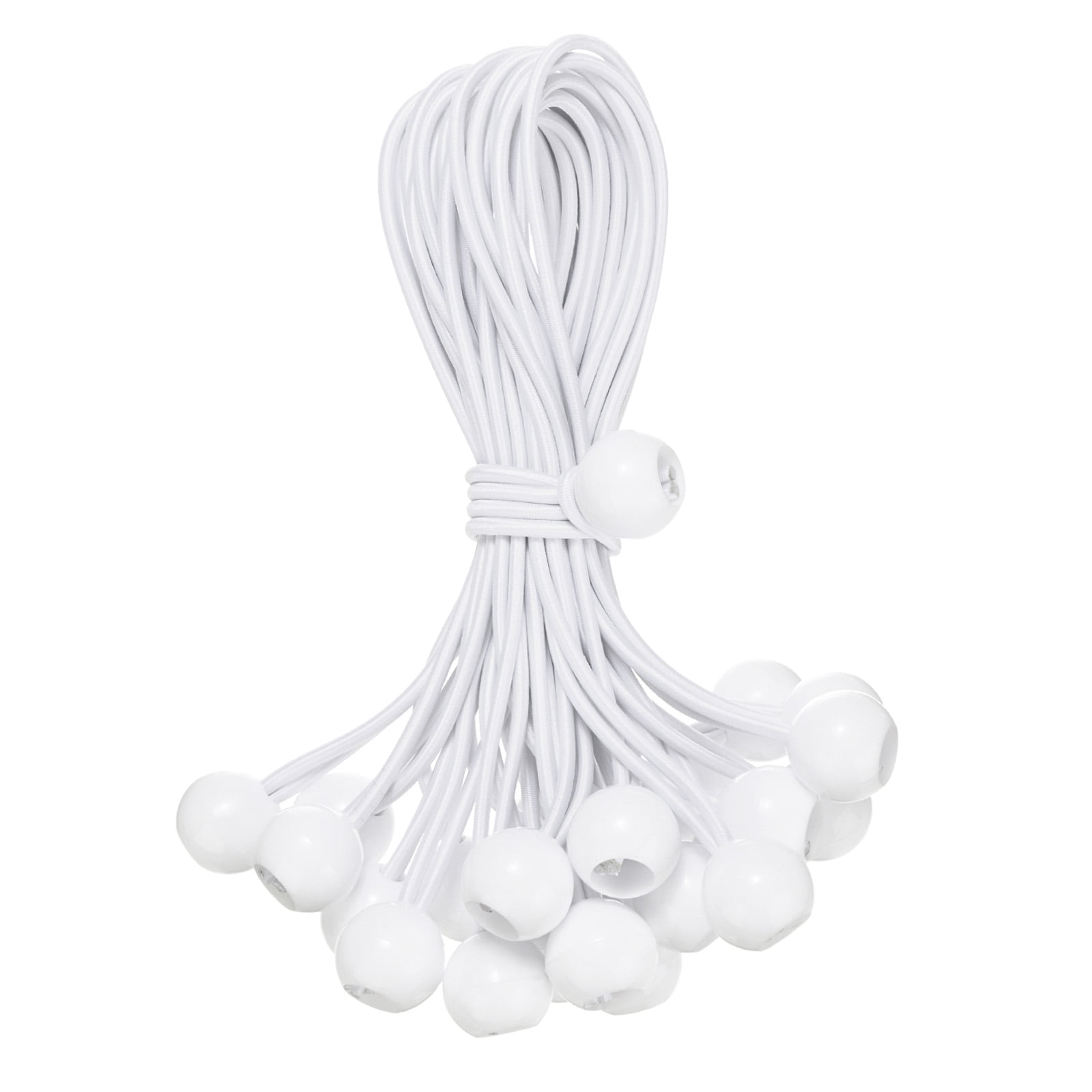 Uxcell 25-Pack Ball Bungee Cords, 9 Inch High Elastic Canopy Tarp Tie ...