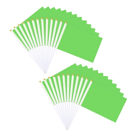 Uxcell 25-Pack Solid Color Blank Hand Held Plain Flag, 5x8 Inch ...