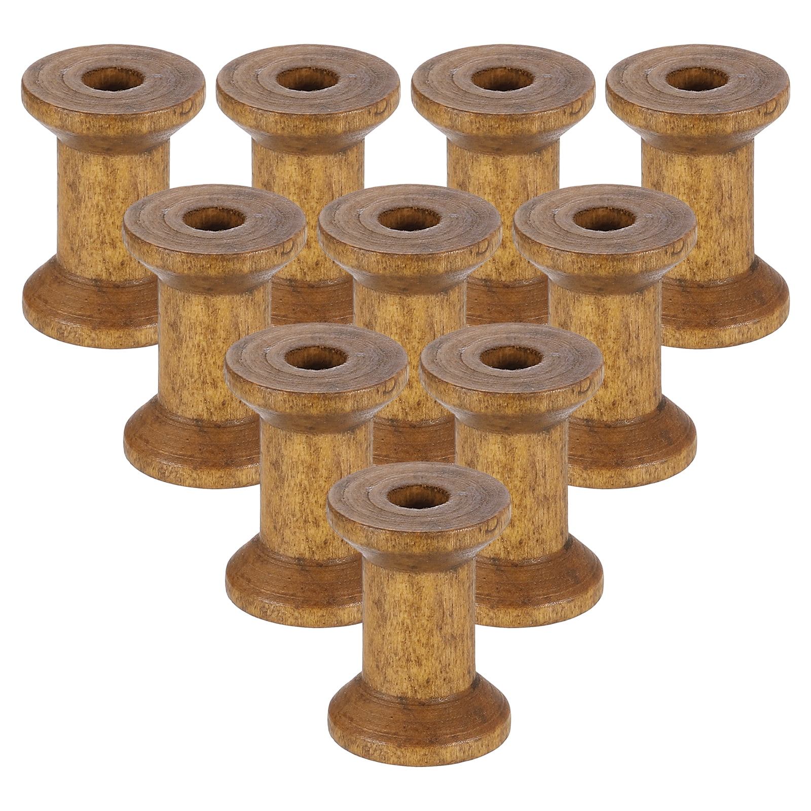 Uxcell 25 Pack Wooden Empty Spool, 0.8" x 1.2" Unfinished Wooden Spools ...