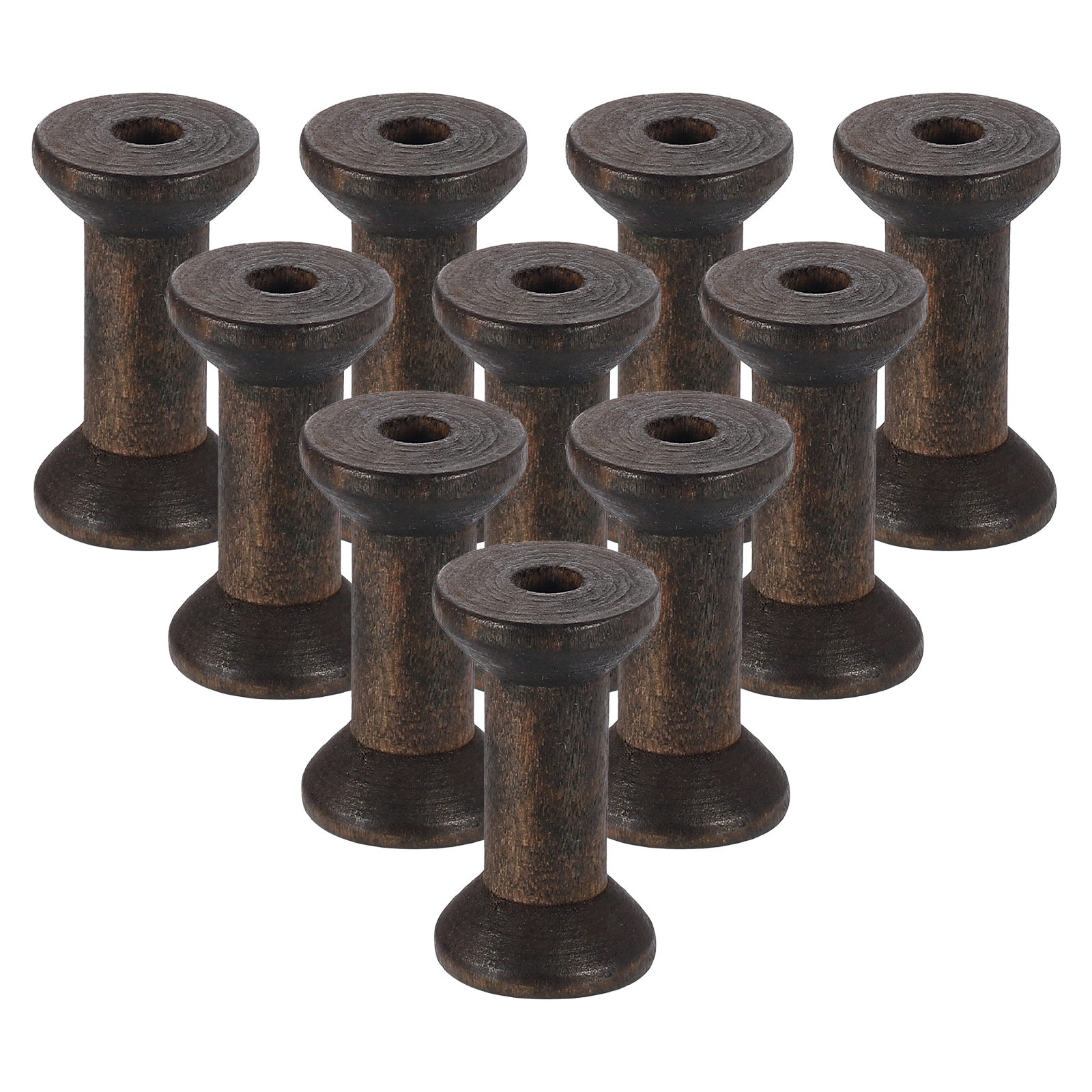 Uxcell 25 Pack Wooden Empty Spool, 0.8" x 1.6" Unfinished Wooden Spools ...