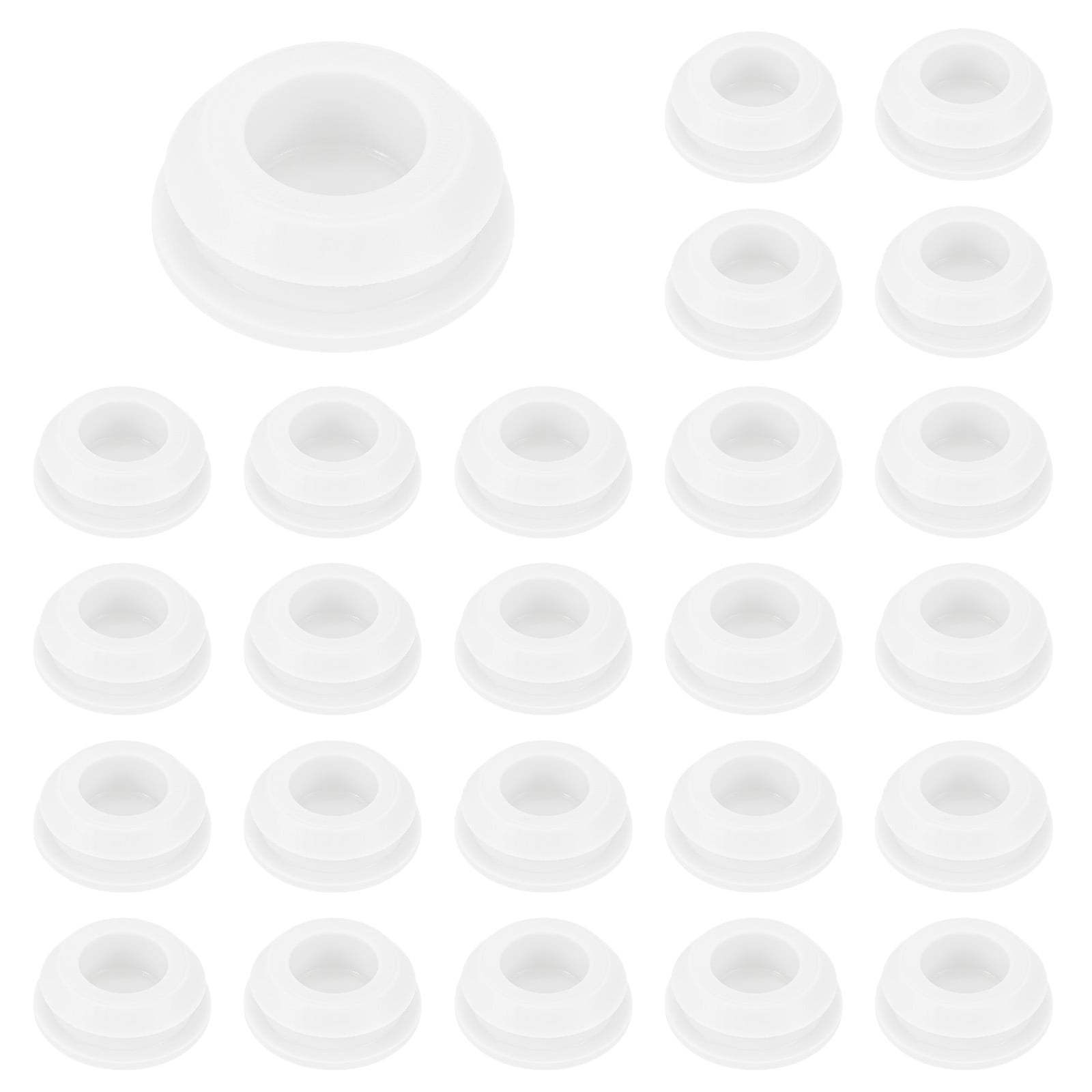Uxcell 25-Packs Silicone Plugs, Snap in Locking Hole Plugs for 12-13mm ...