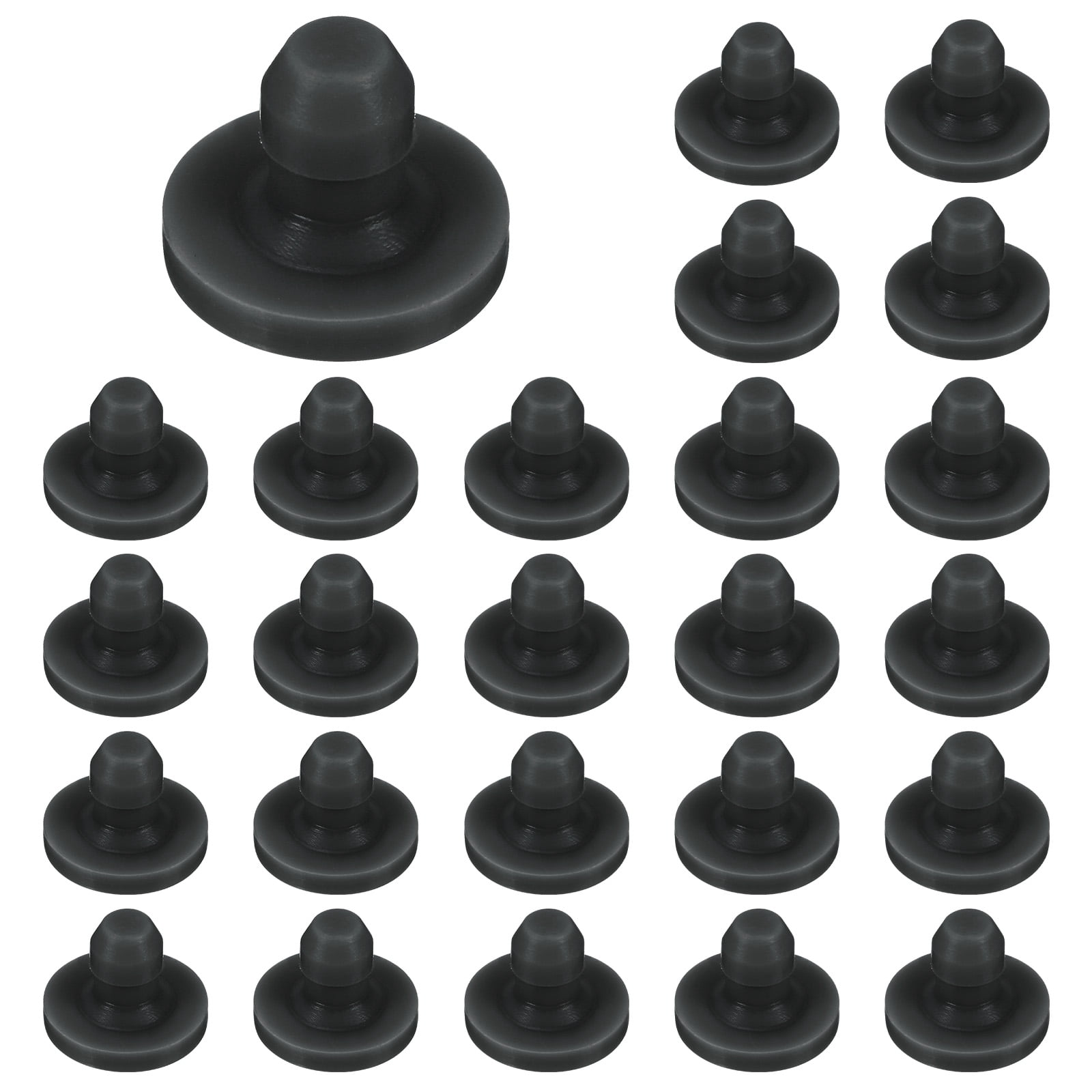 Uxcell 25-Packs Silicone Plugs, Snap in Locking Hole Plugs for 2.5-3mm ...