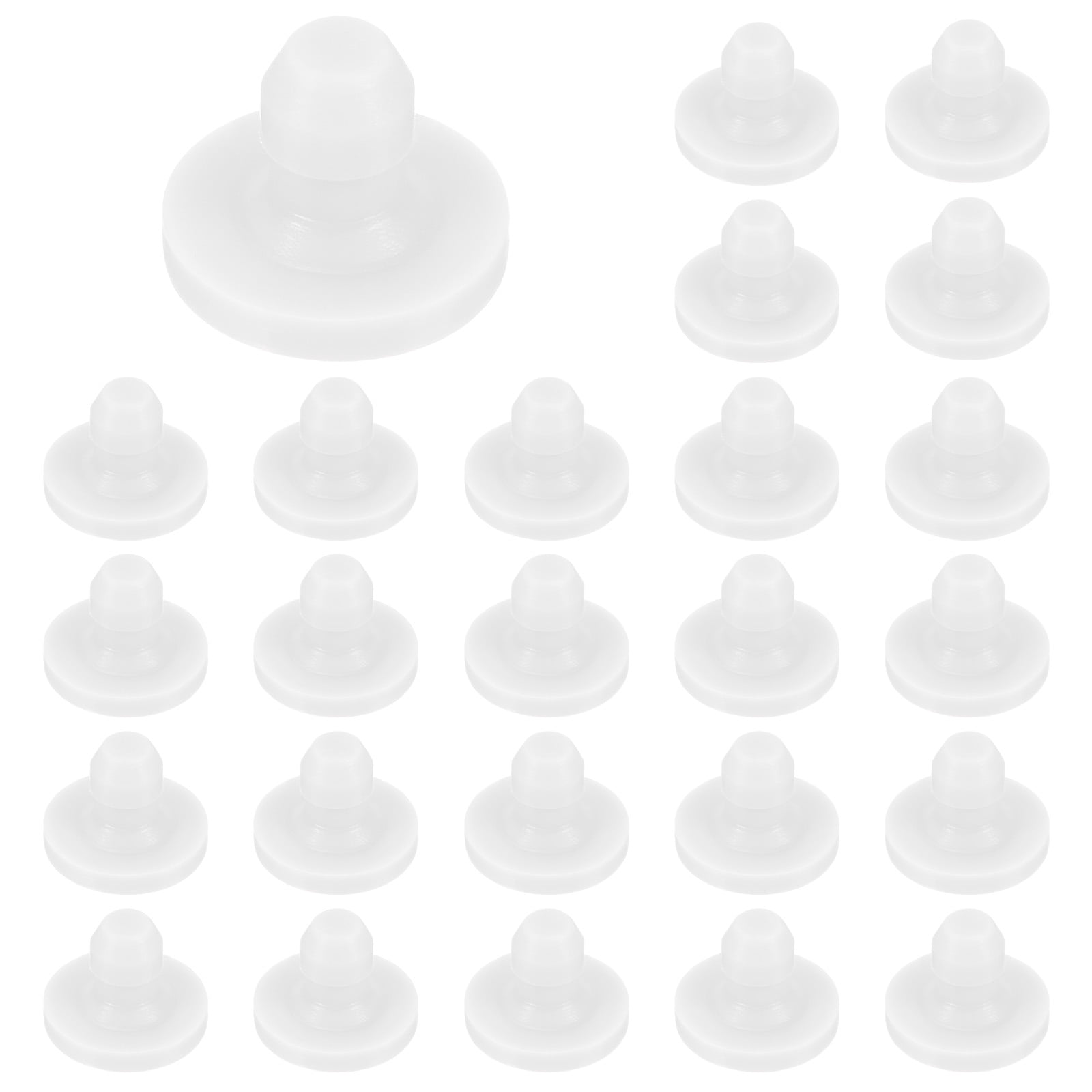 Uxcell 25-Packs Silicone Plugs, Snap in Locking Hole Plugs for 2.5-3mm ...