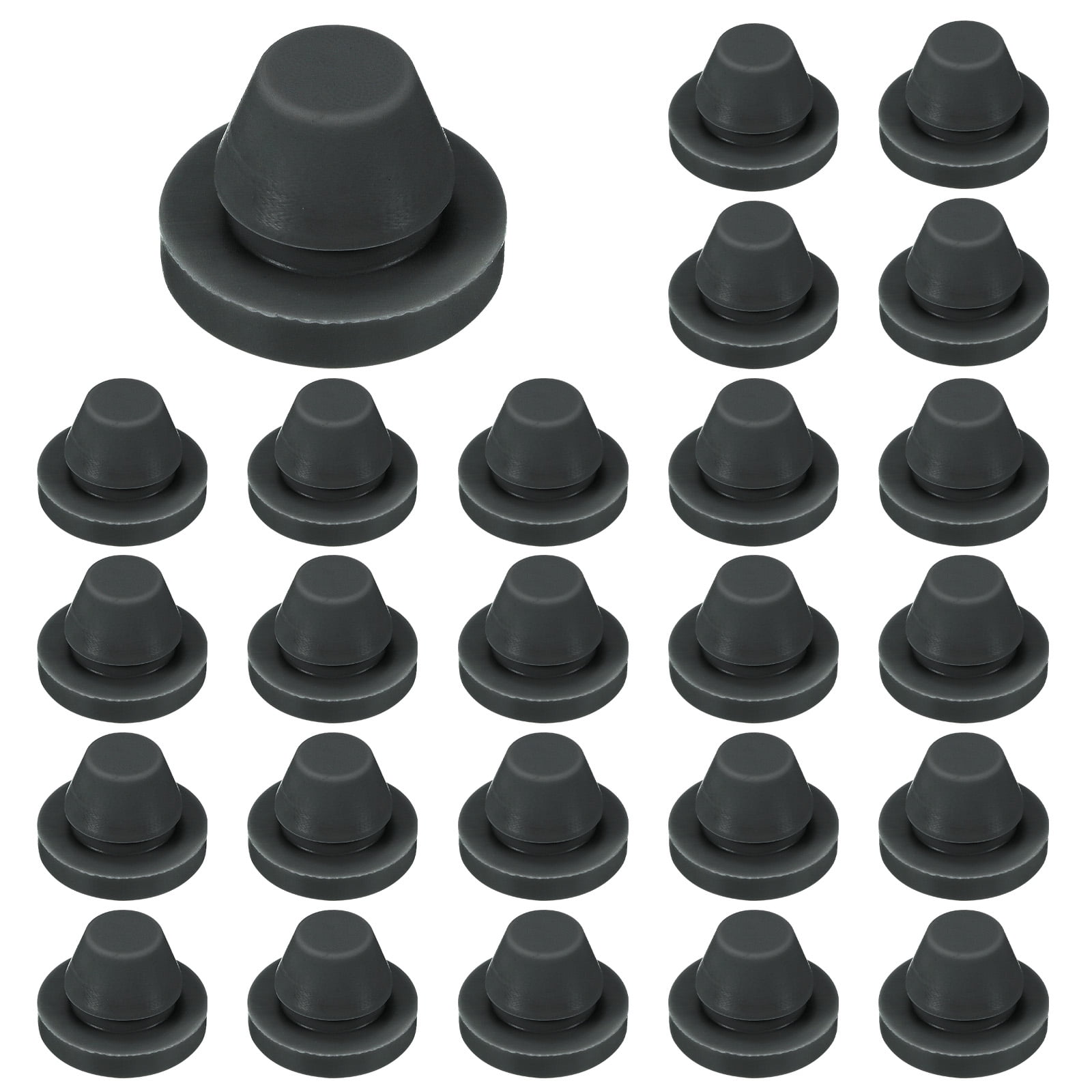 Uxcell 25-Packs Silicone Plugs, Snap in Locking Hole Plugs for 8-8.5mm ...