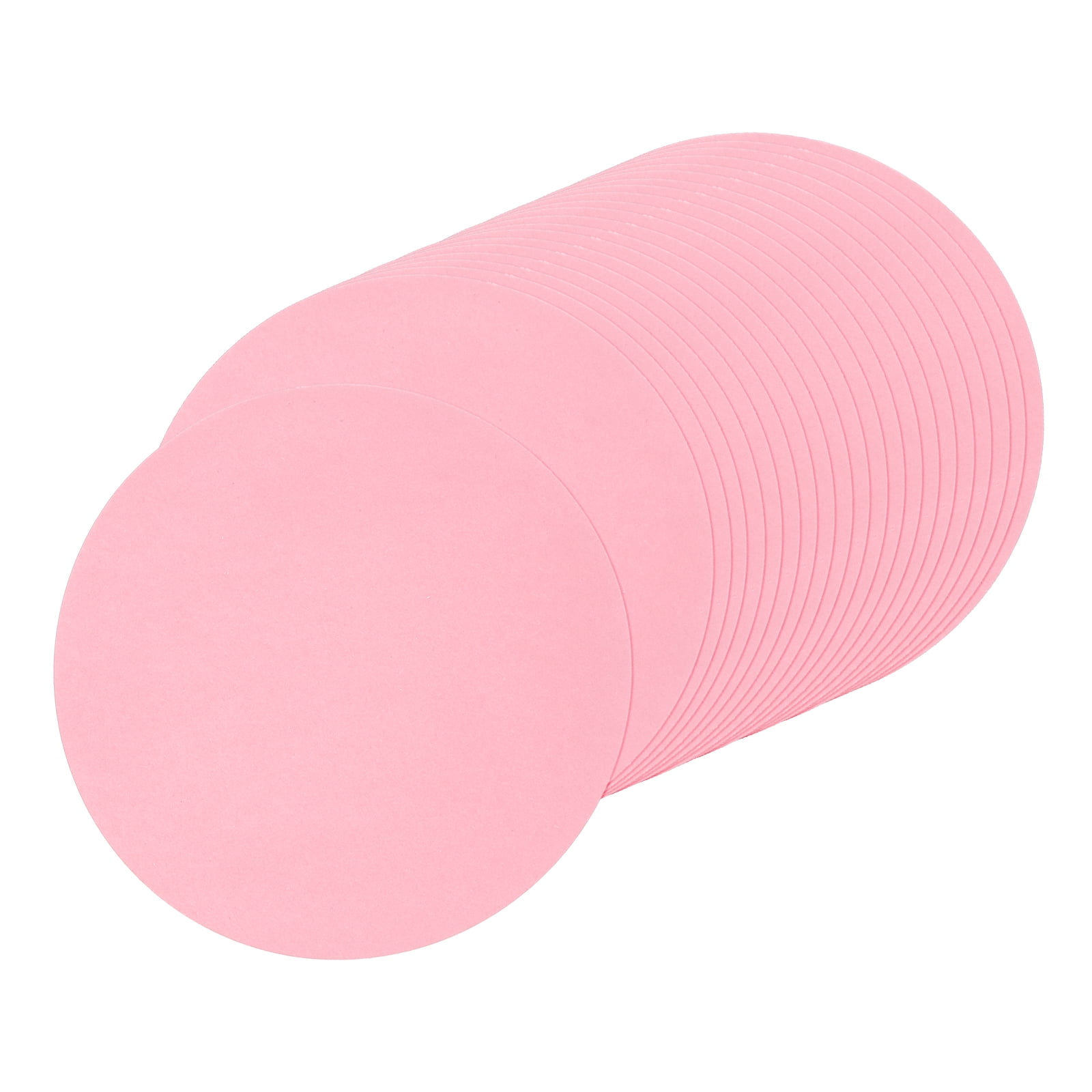 Uxcell 25 Pcs Pink Round Cutouts Paper 6 Inch Circle Shaped for ...