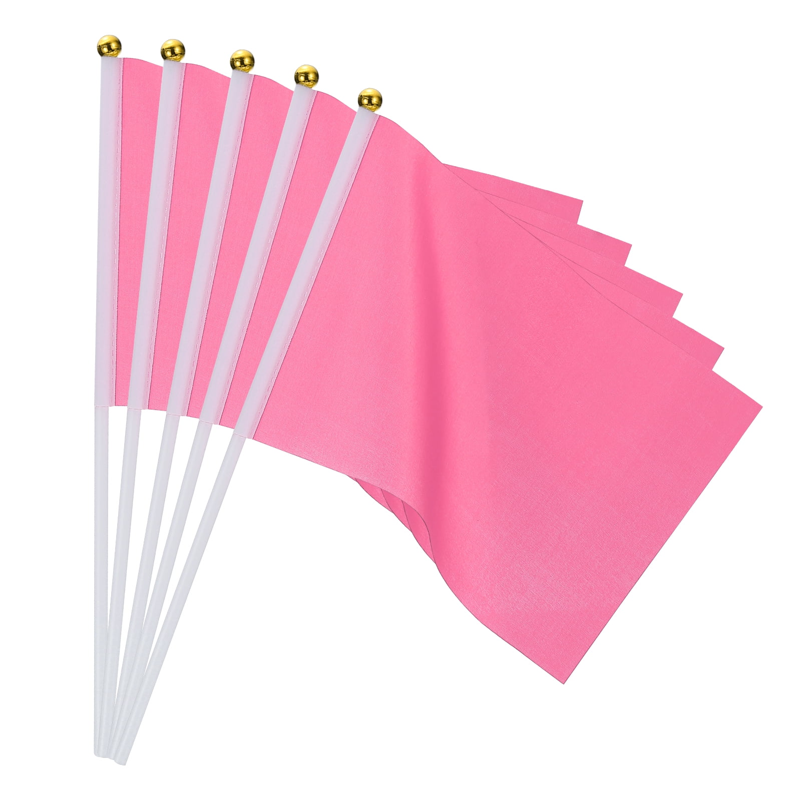 Uxcell 25 Pcs Rose Red Flags Game Solid Rose Red Flags Small Mini Flags ...