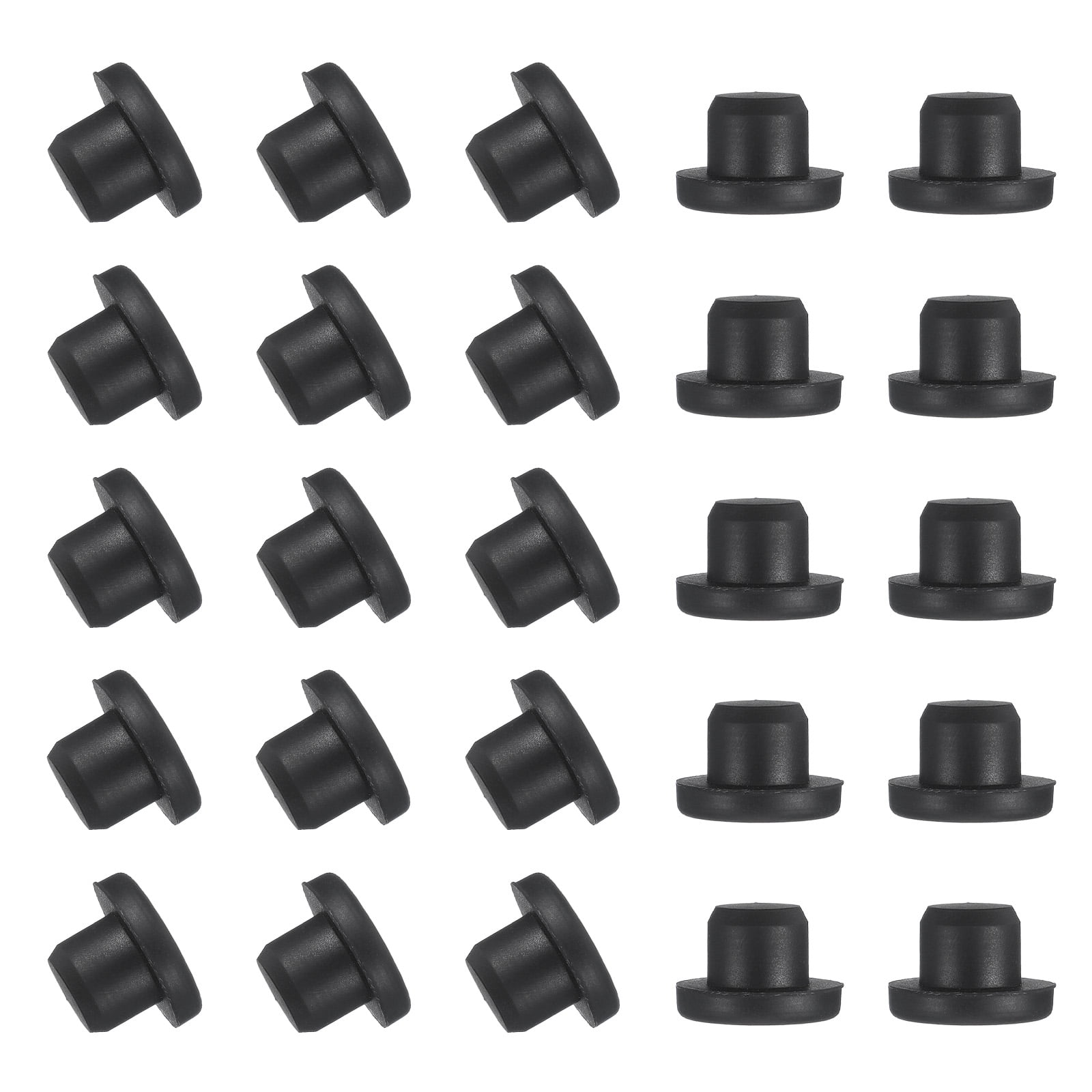 Uxcell 25 Pcs T Shaped Silicone Plug, Dia 13.5 mm/0.53 Inch Elastic ...