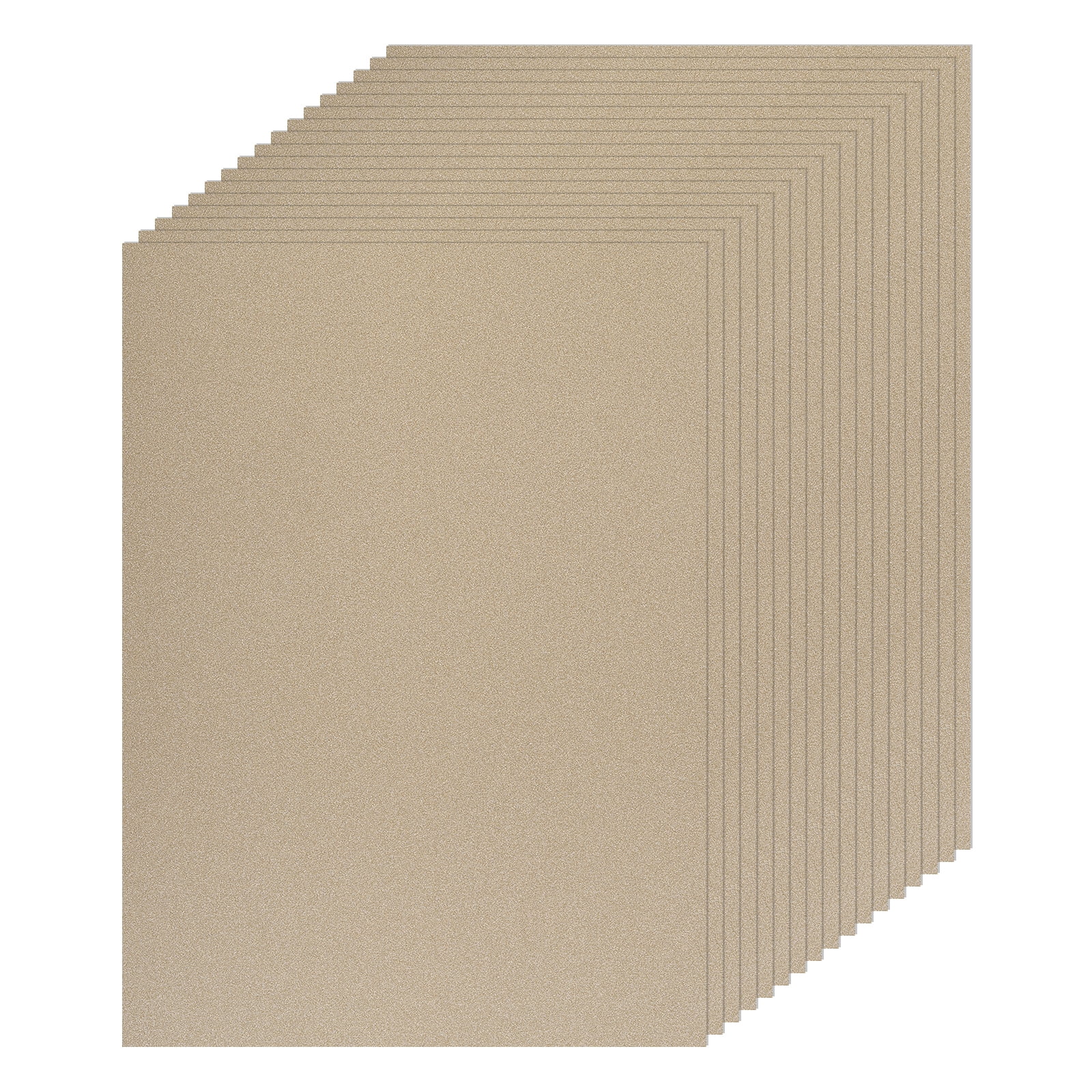 Uxcell 25 Sheet A4 Glitter Champagne Gold Card Stock, 8"x11", Shimmer ...