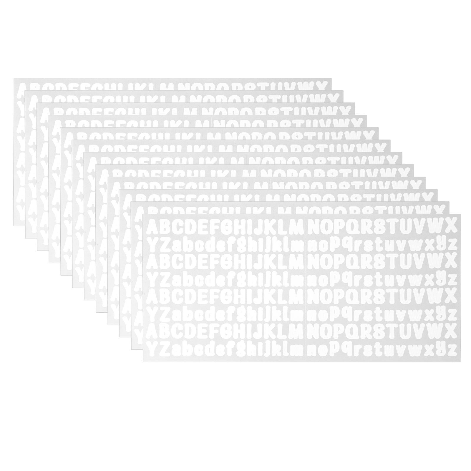 Uxcell 2500pcs 12 Sheets Letter Stickers, 1/2" Vinyl Waterproof ...