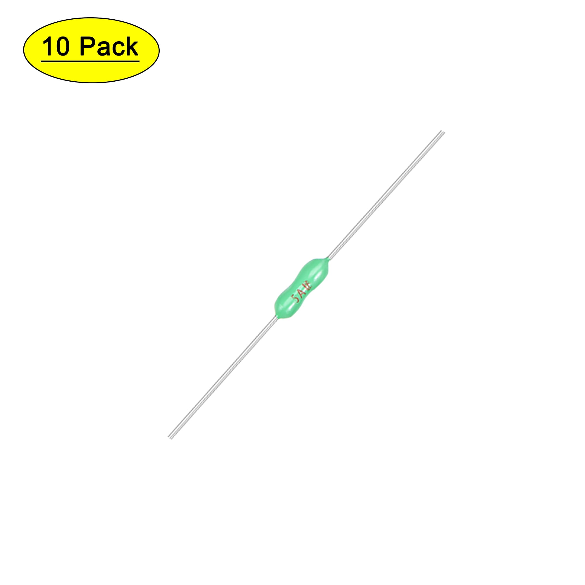 Uxcell 250V 5A Fuse Axial Leaded for Telecom Communication Metal White ...