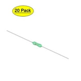 Uxcell 250V 5A Fuse Axial for Telecom Communication Metal White 20Pcs ...