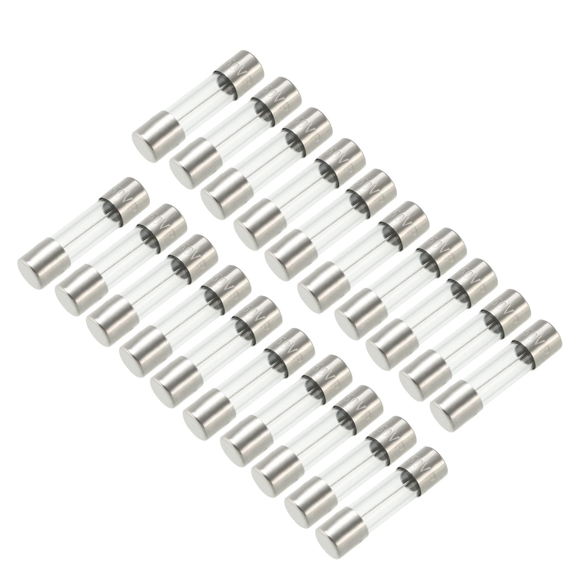 Uxcell 250V 8A Slow Blow Glass Cartridge Fuse 5mm x 20mm 20Pcs ...