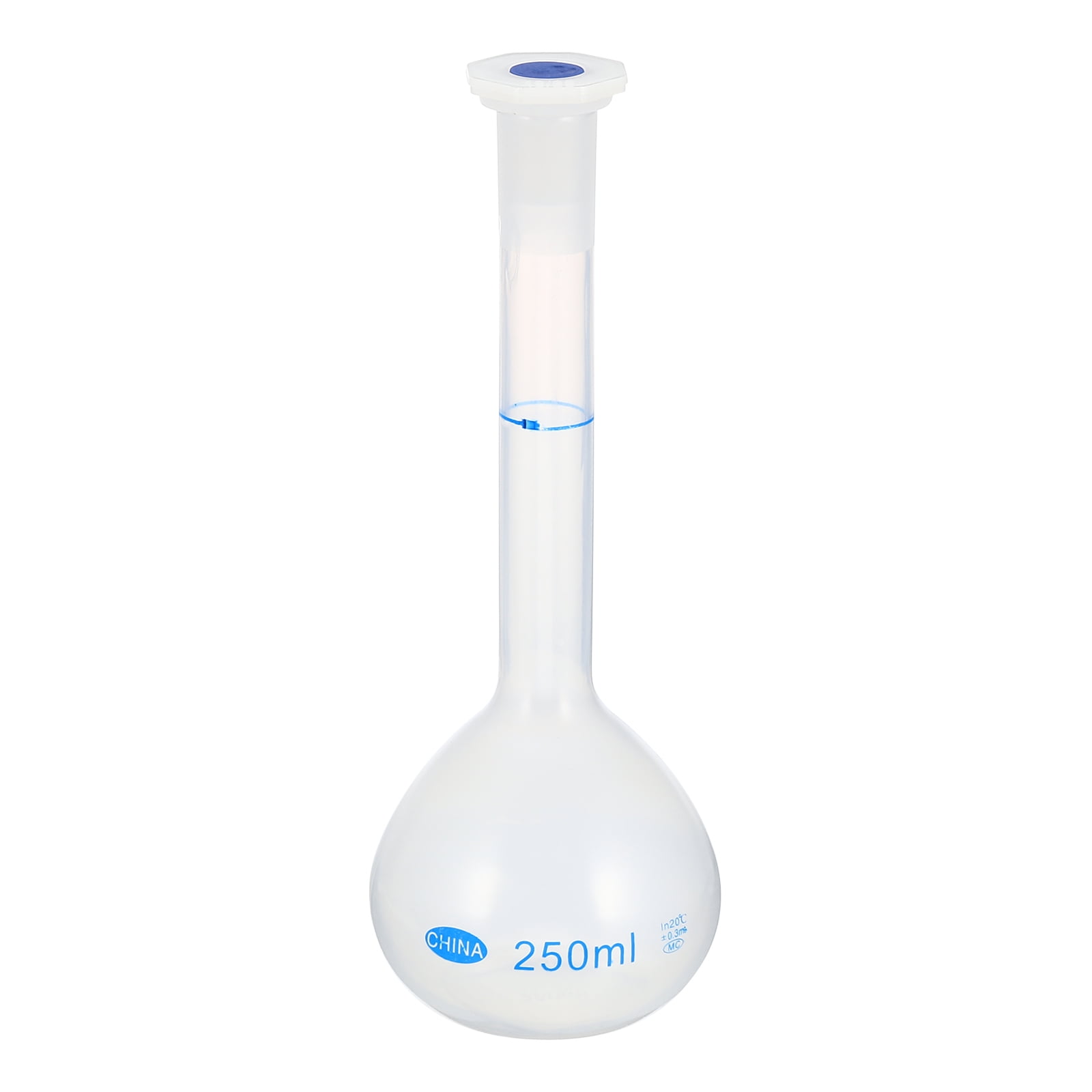 Uxcell 250ml Tolerance 0.3ml Polypropylene Graduated Volumetric Flask ...