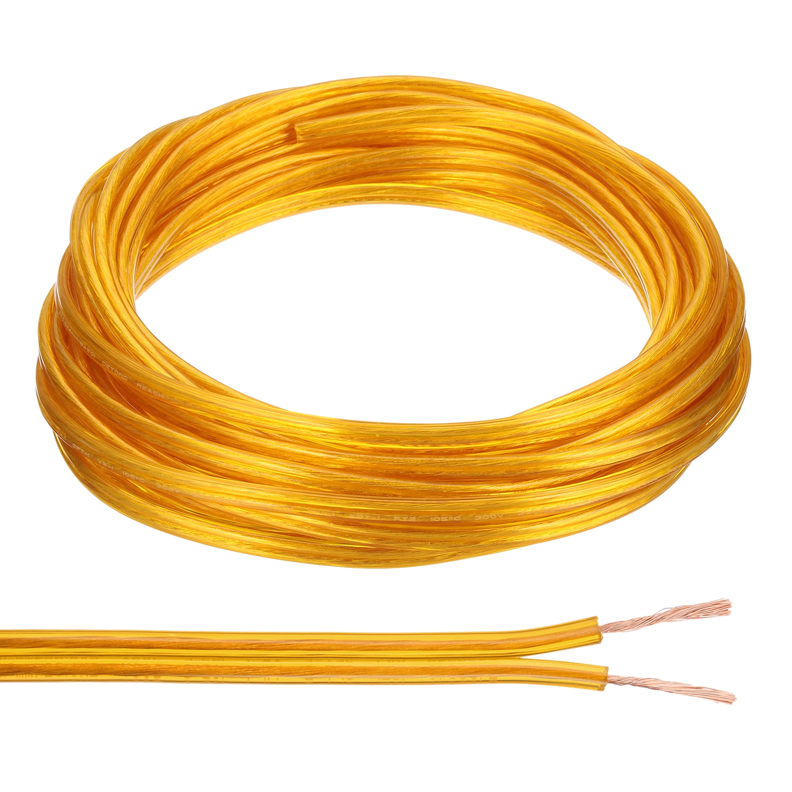 Uxcell 25Ft 18/2 Covered Wire, 300V SPT-1 Lamp Cord Insulated Heat ...