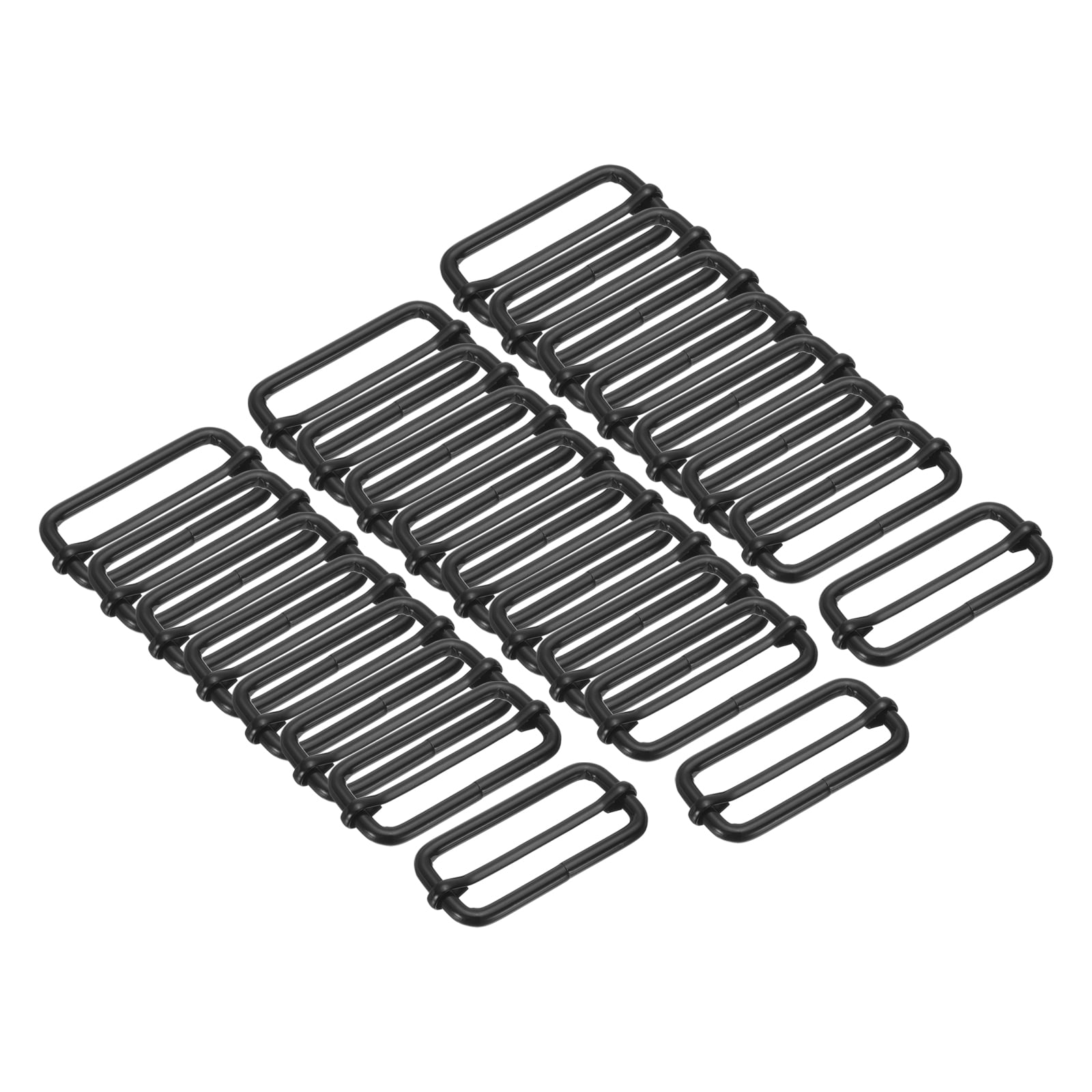 25PCS Metal Slide Adjustable Buckle 2" Adjuster Webbing Strap Slider ...