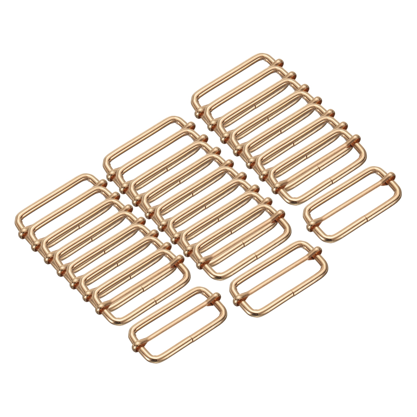 25PCS Metal Slide Adjustable Buckle 2" Adjuster Webbing Strap Slider ...