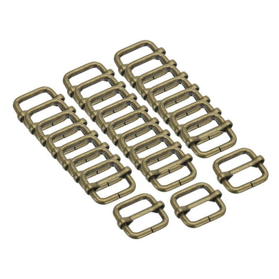 25PCS Metal Slide Adjustable Buckle 4/5" Adjuster Webbing Strap Slider ...