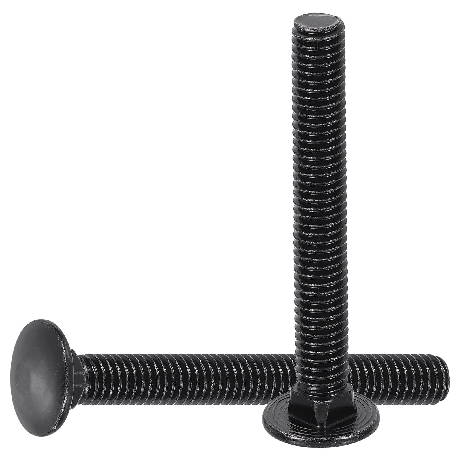 Uxcell 25Pack 3/8"-16x4-1/2" Carbon Steel Carriage Bolts Round Head ...