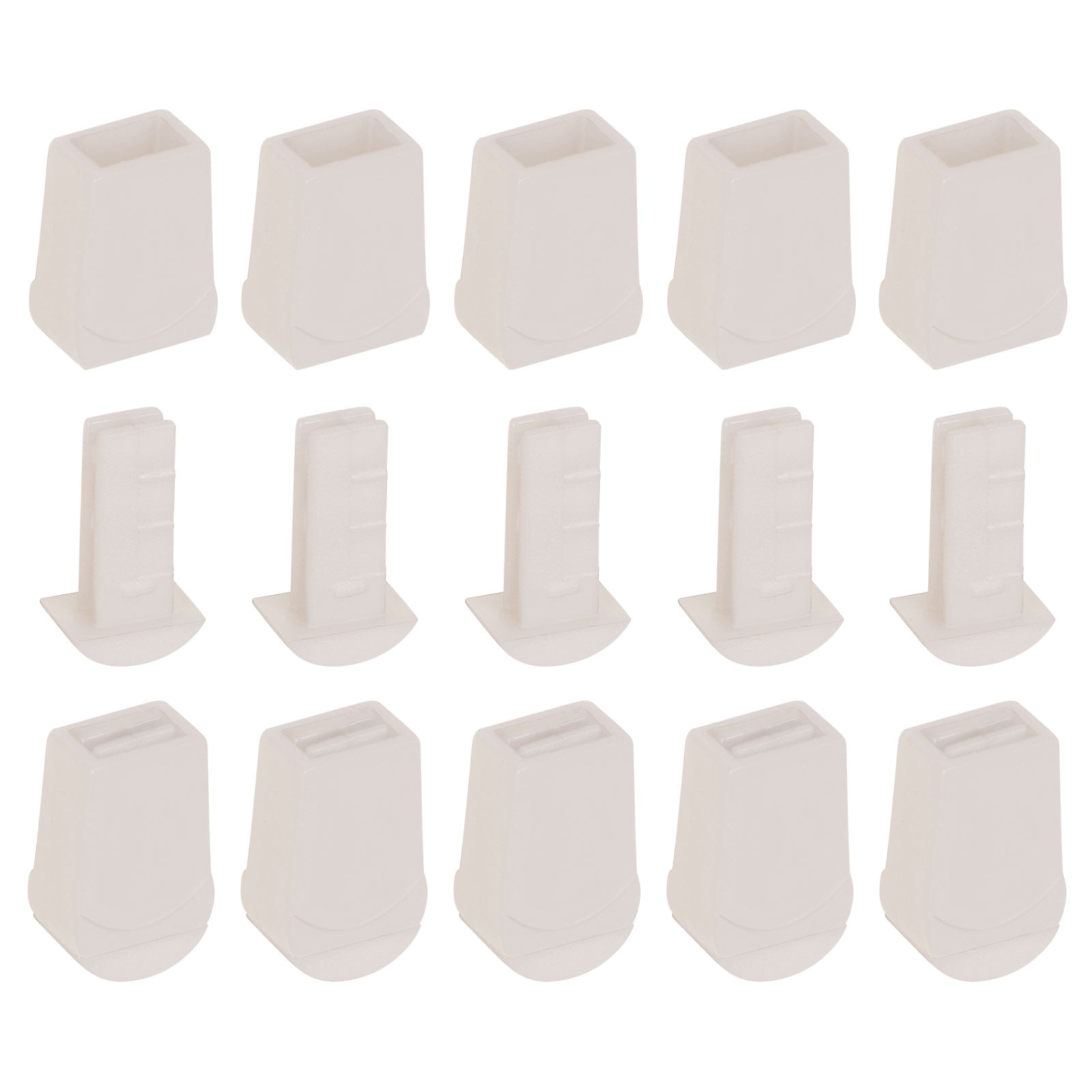 Uxcell 25Pack Plastic Flat Bell End Stoppers, Cord Ends Lock with Lid ...