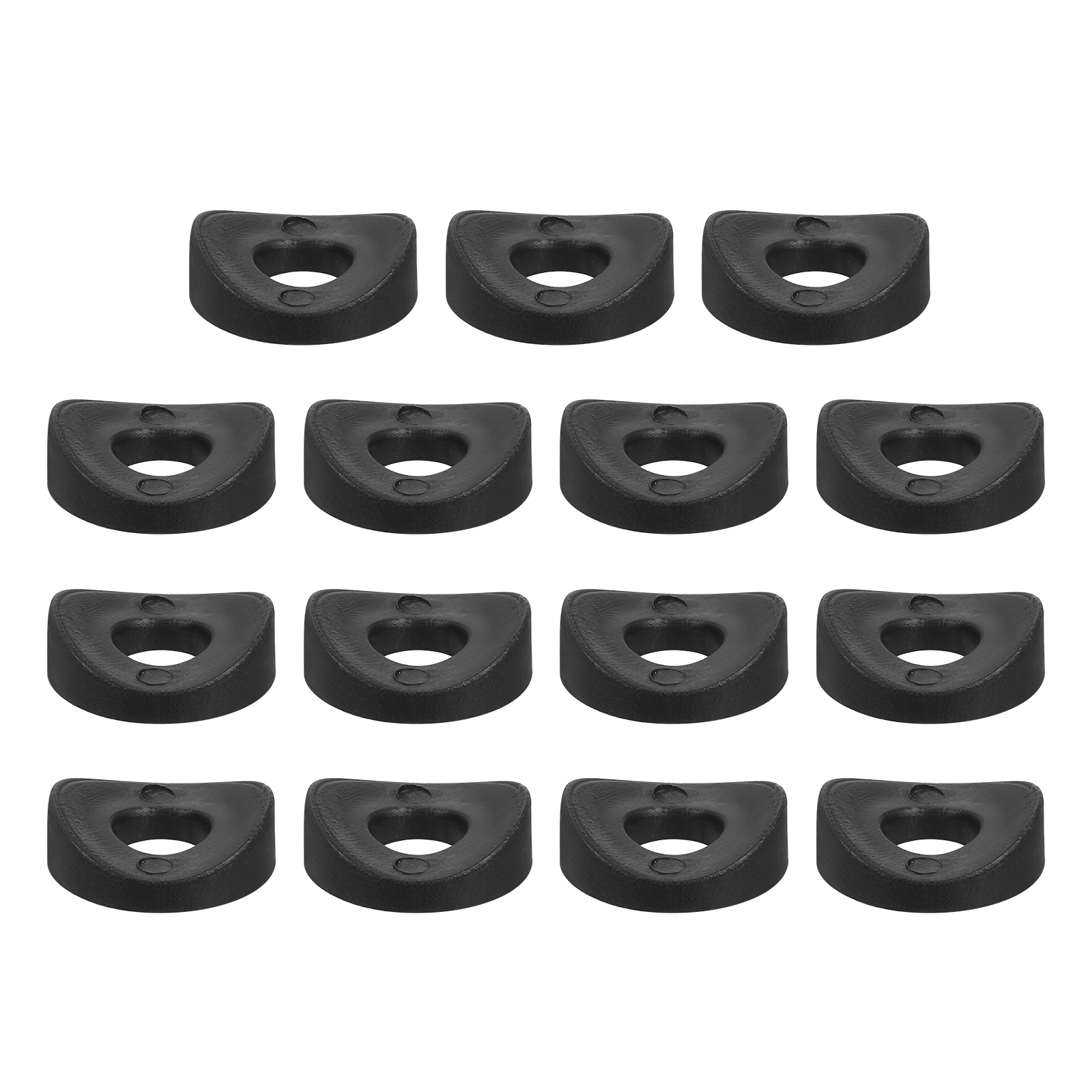 Uxcell 25Pack Plastic Round Washers, 8mm x 19mm x 3mm Black PE Concave ...