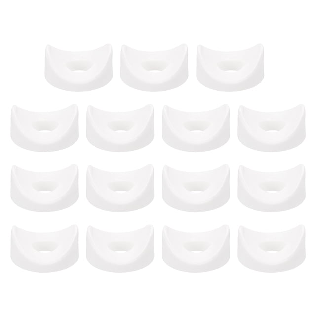 Uxcell 25Pack Plastic Round Washers, 8mm x 22mm x 3mm White PE Concave ...