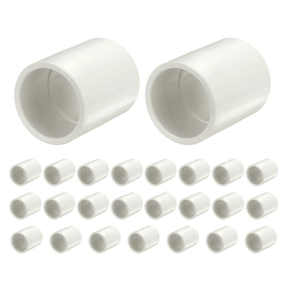 Uxcell 25Pcs 1/2" UPVC Pipe Coupling Fitting, SCH40 (SOC x SOC ...