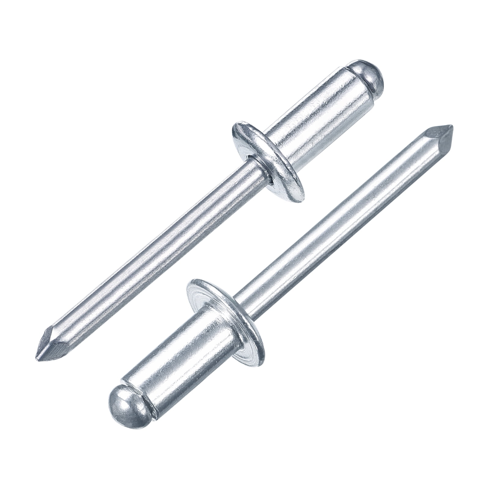 Uxcell 25Pcs 1/4"x1/2" Aluminum Blind Rivets, Dome Head Long Split ...