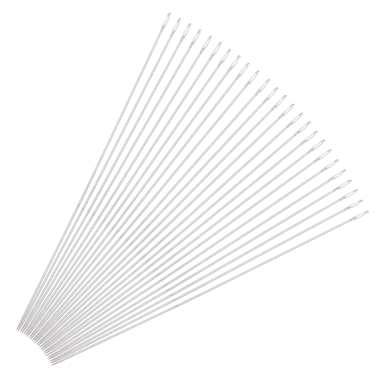 Uxcell 25Pcs Beading Needles Fine Thin Long Straight Sewing Embroidery ...
