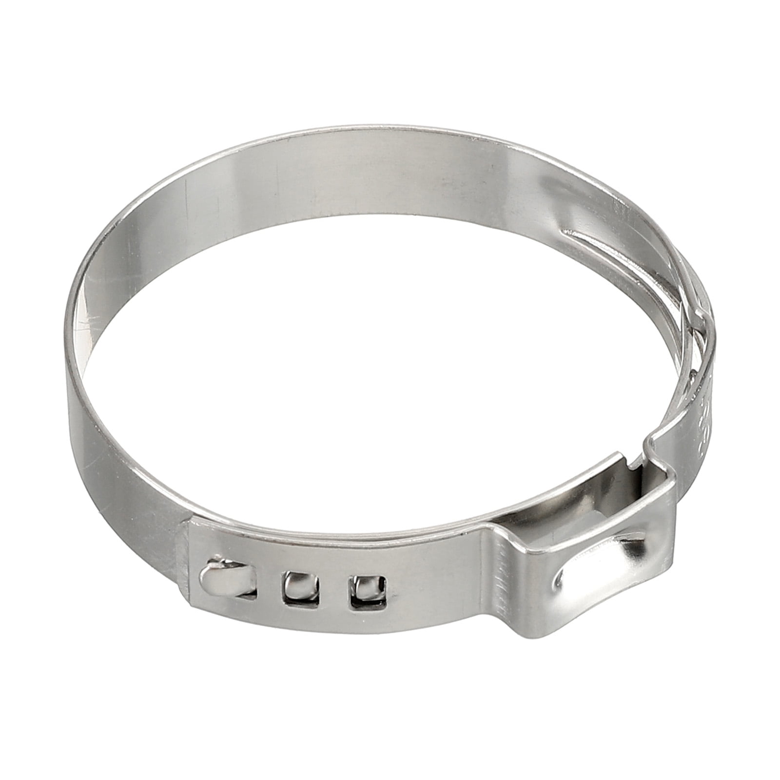 Uxcell 25Pcs Stainless Steel Single Ear Hose Clamps, Adjustable 14.3-16 ...