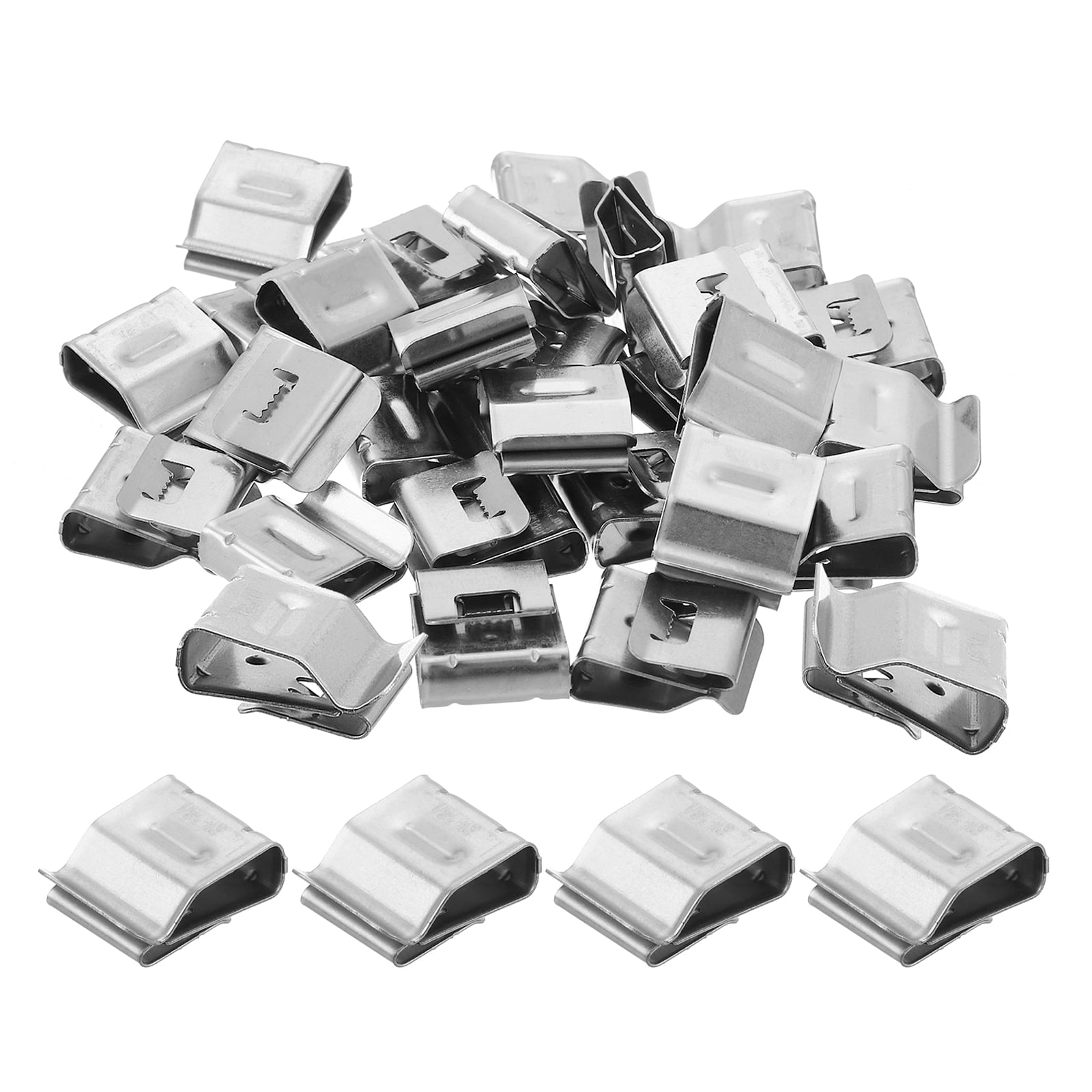Uxcell 25Pcs Trailer Wiring Clips, 0.8" Length Solar Panel Wire Clips ...