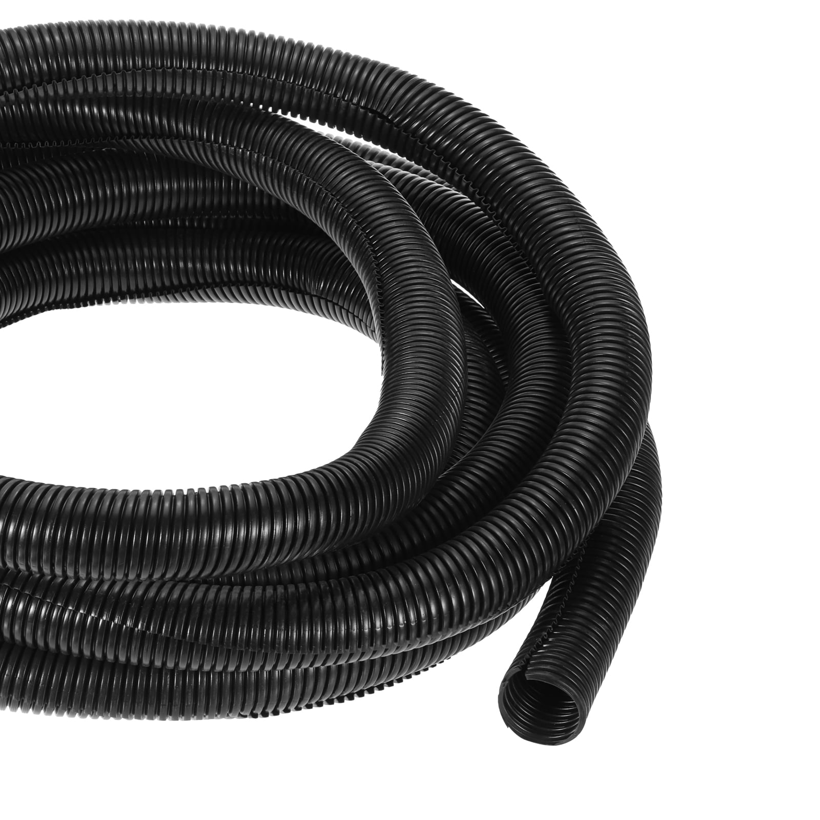 Uxcell 25ft 1 1/2 Inch Black Wire Loom Split Tubing Cord Protectors ...