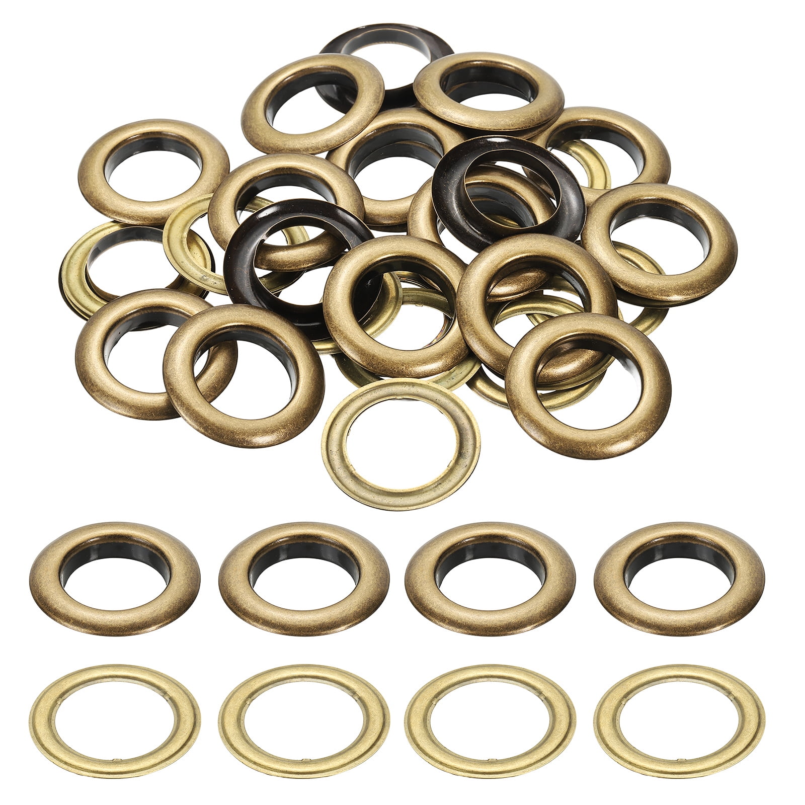 Uxcell 25mm/1" Metal Eyelets, Eyelets and Grommets Kit for DIY Project ...