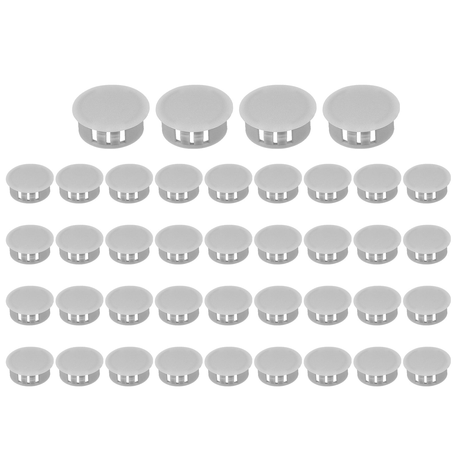 Uxcell 25mm/1" Plastic Hole Plugs, Flush Type Round Plug Snap in ...