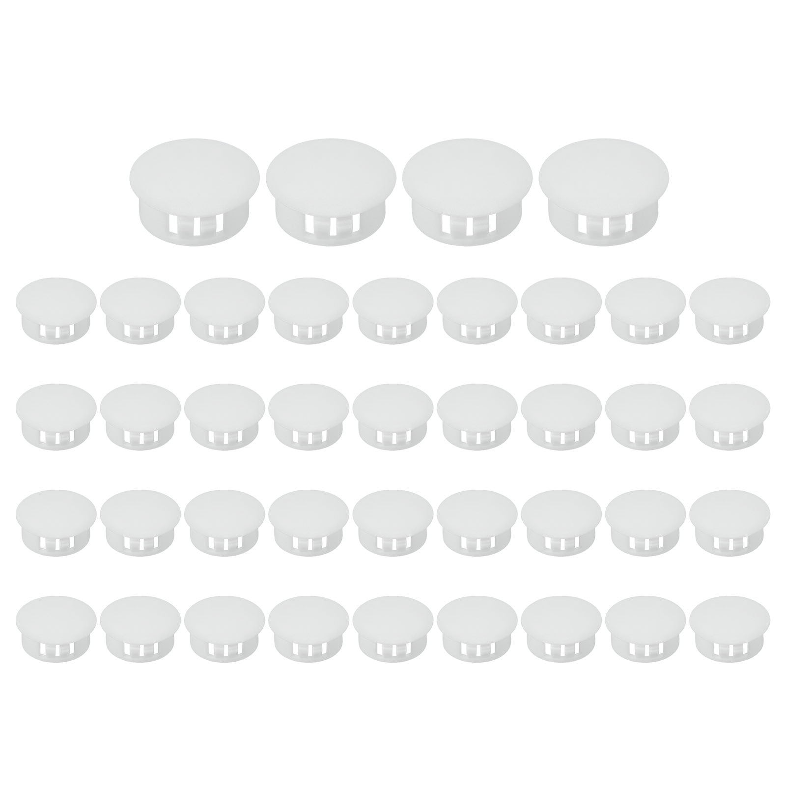 Uxcell 25mm/1" Plastic Hole Plugs, Flush Type Round Plug Snap in ...