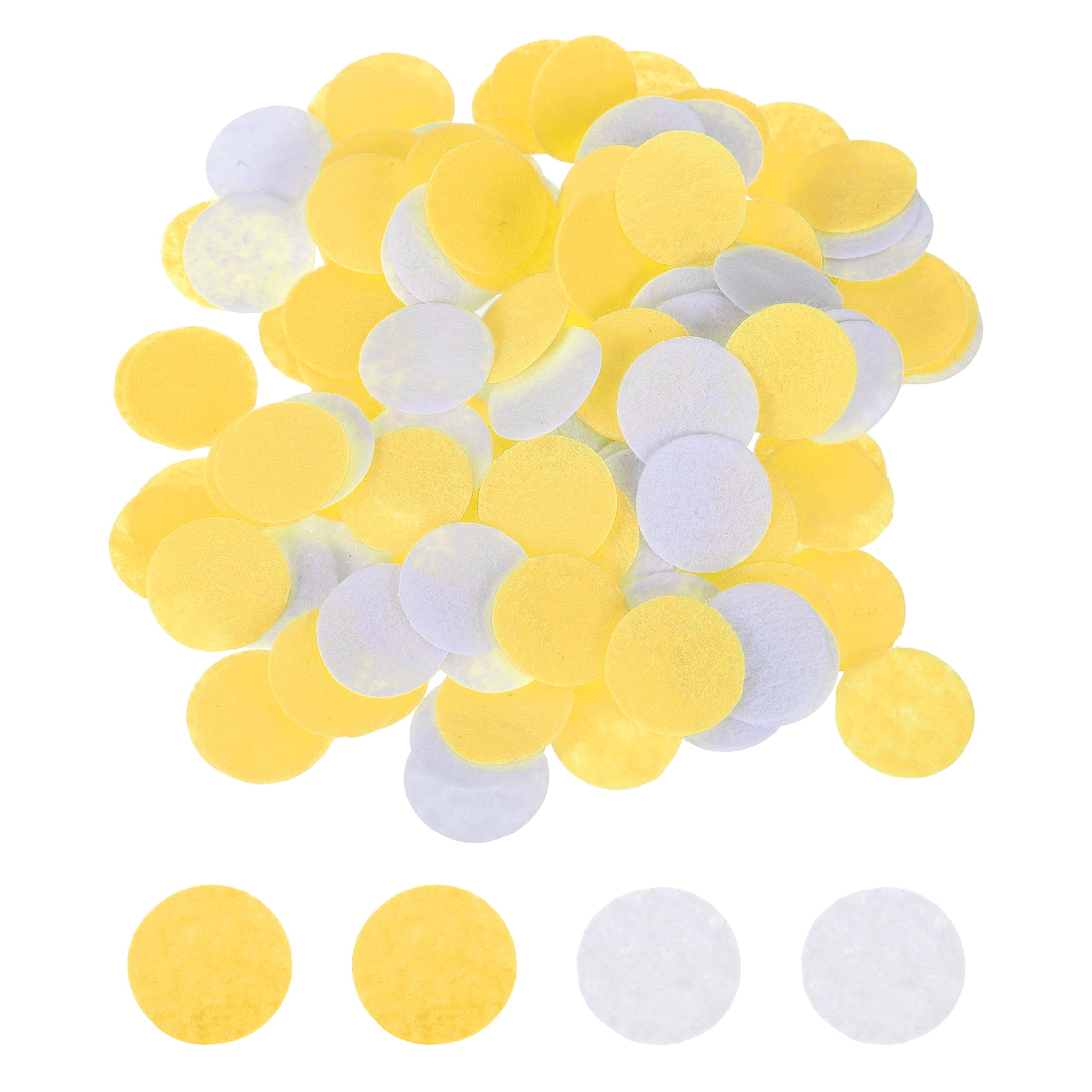 Uxcell 25mm 1" Round Felt Circles, 200 Pcs Non-Woven Pre Cut Craft Pads ...
