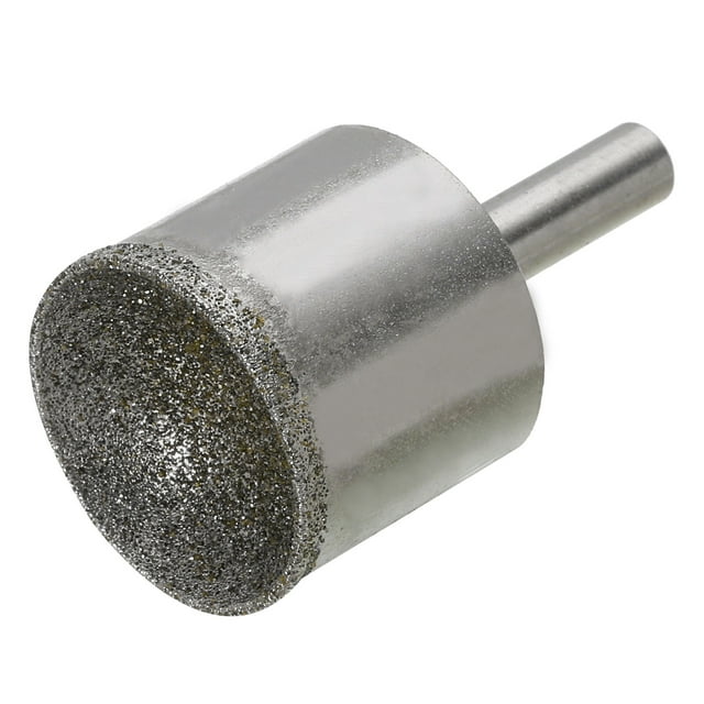 Uxcell 25mm 100 Coarse Grits Diamond Mounted Point Spherical Concave ...